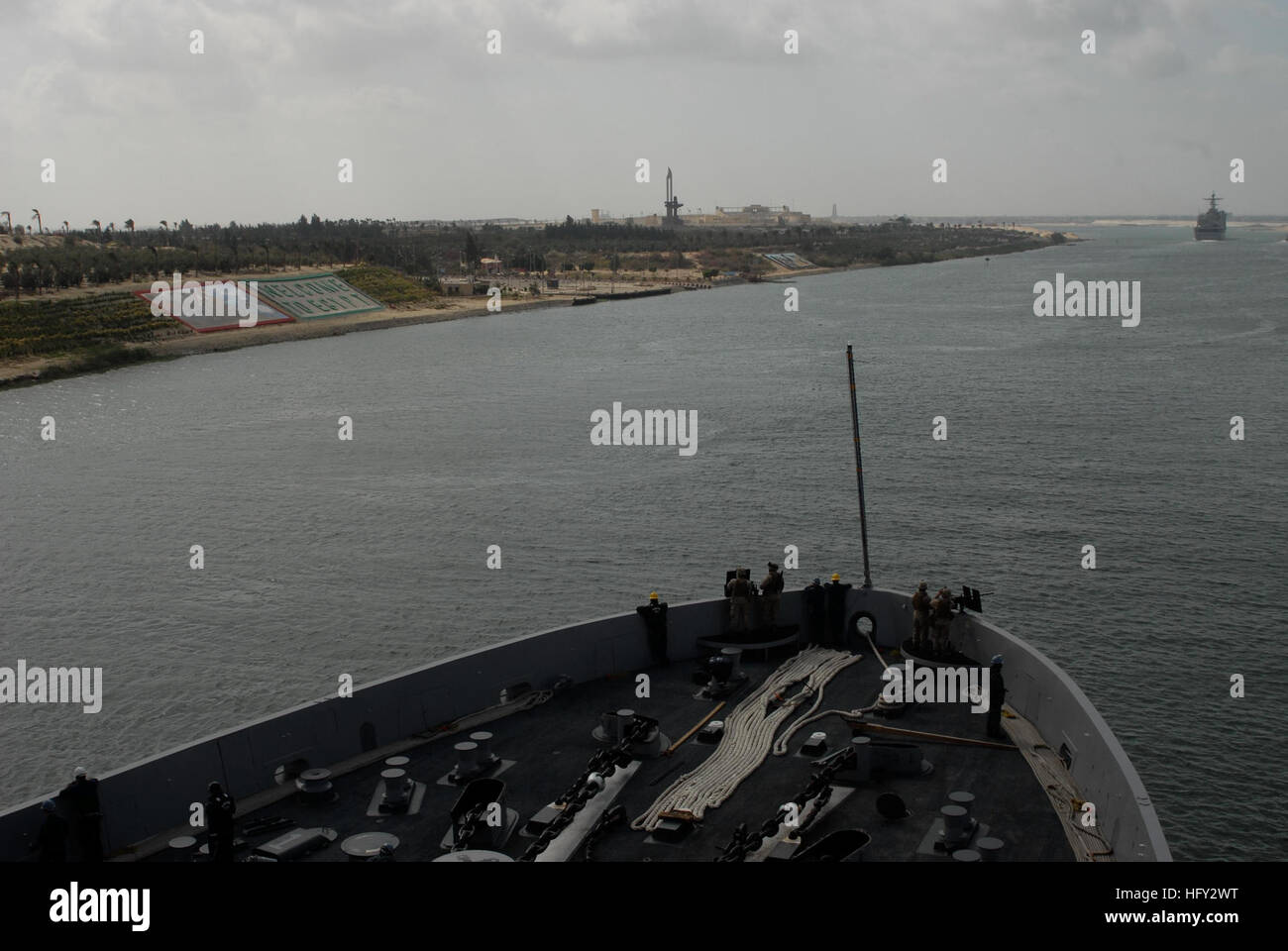 Crossing the suez canal hi-res stock photography and images - Alamy