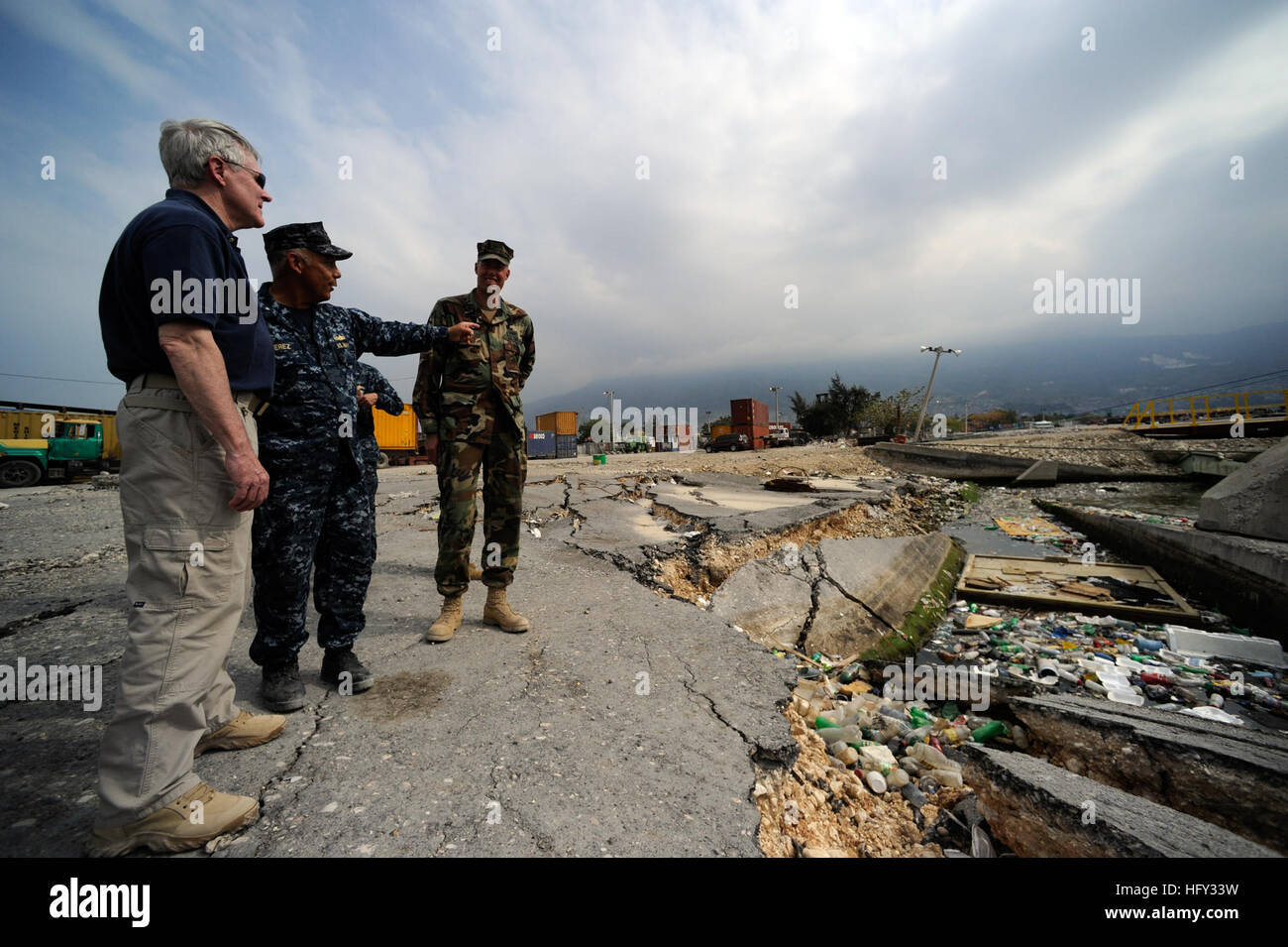 The U.S. Navy and Marine Corps assess damages to Port-au-Prince port ...