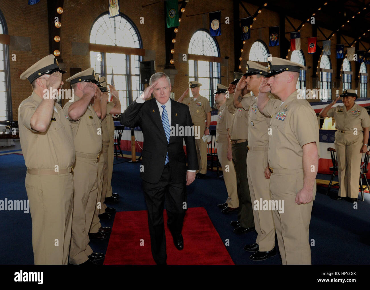 100308-N-6630T-026 ANNAPOLIS, Md. (March 8, 2010) Secretary of the Navy ...