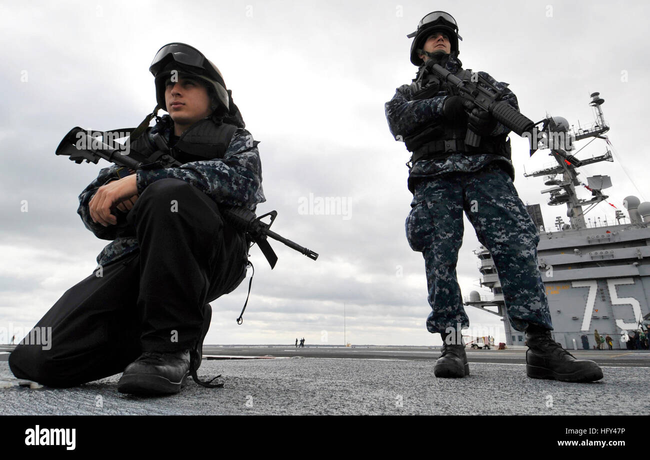 100323-N-6003P-045 ATLANTIC OCEAN (March 23, 2010) Aviation Ordnanceman ...