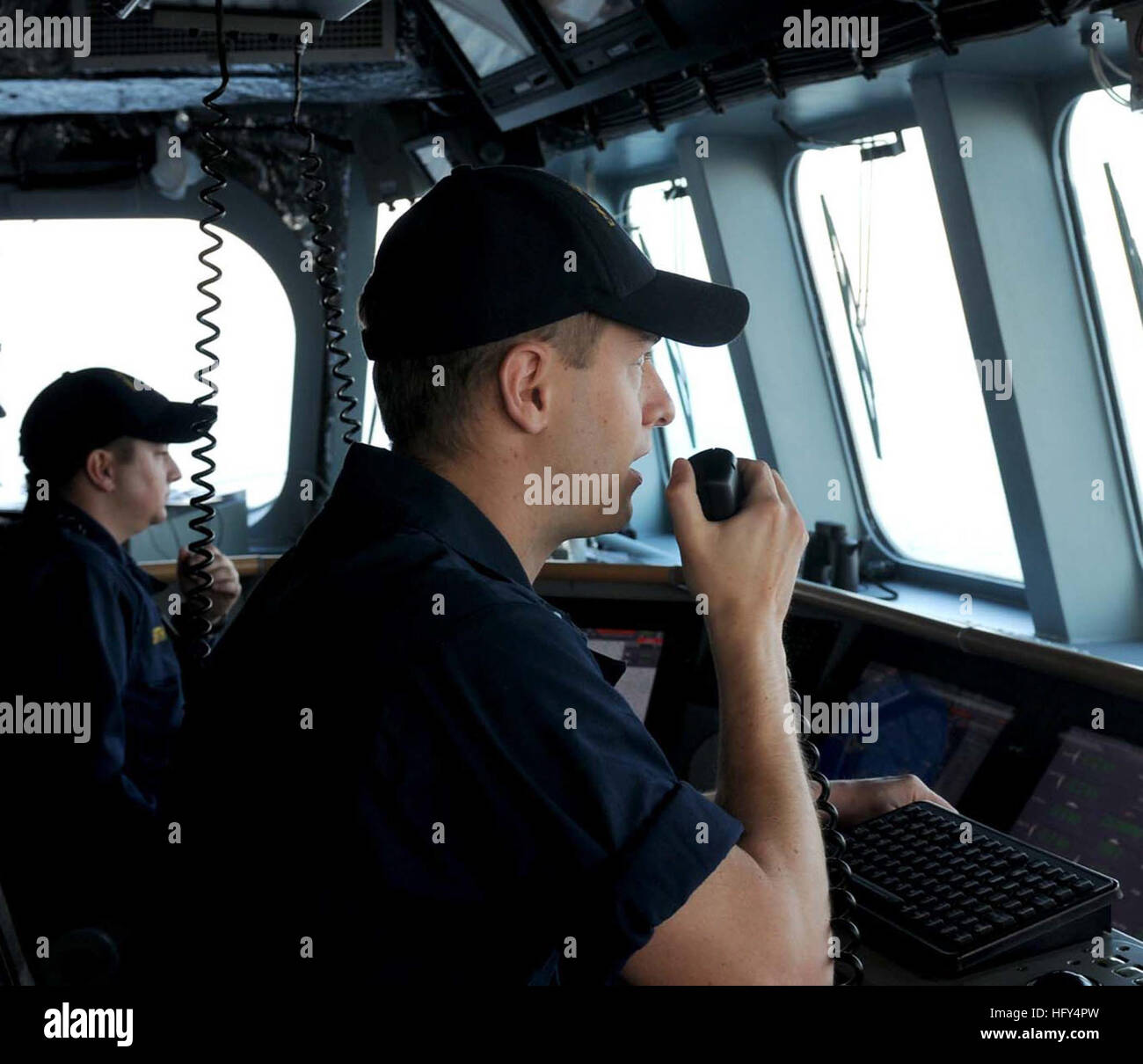 100402-N-7653W-060 ATLANTIC OCEAN (April 2, 2010) Lt. j.g. Justin ...