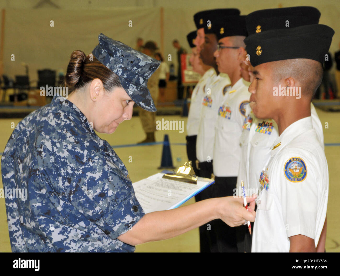 Cadet inspection navy hi-res stock photography and images - Alamy