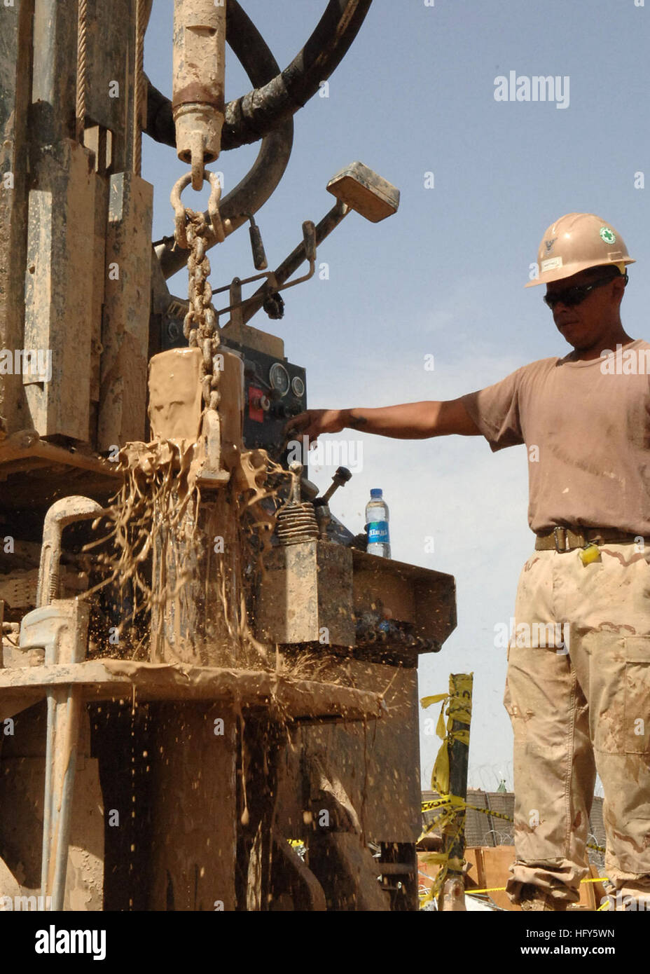 Portable water well rig hi-res stock photography and images - Alamy