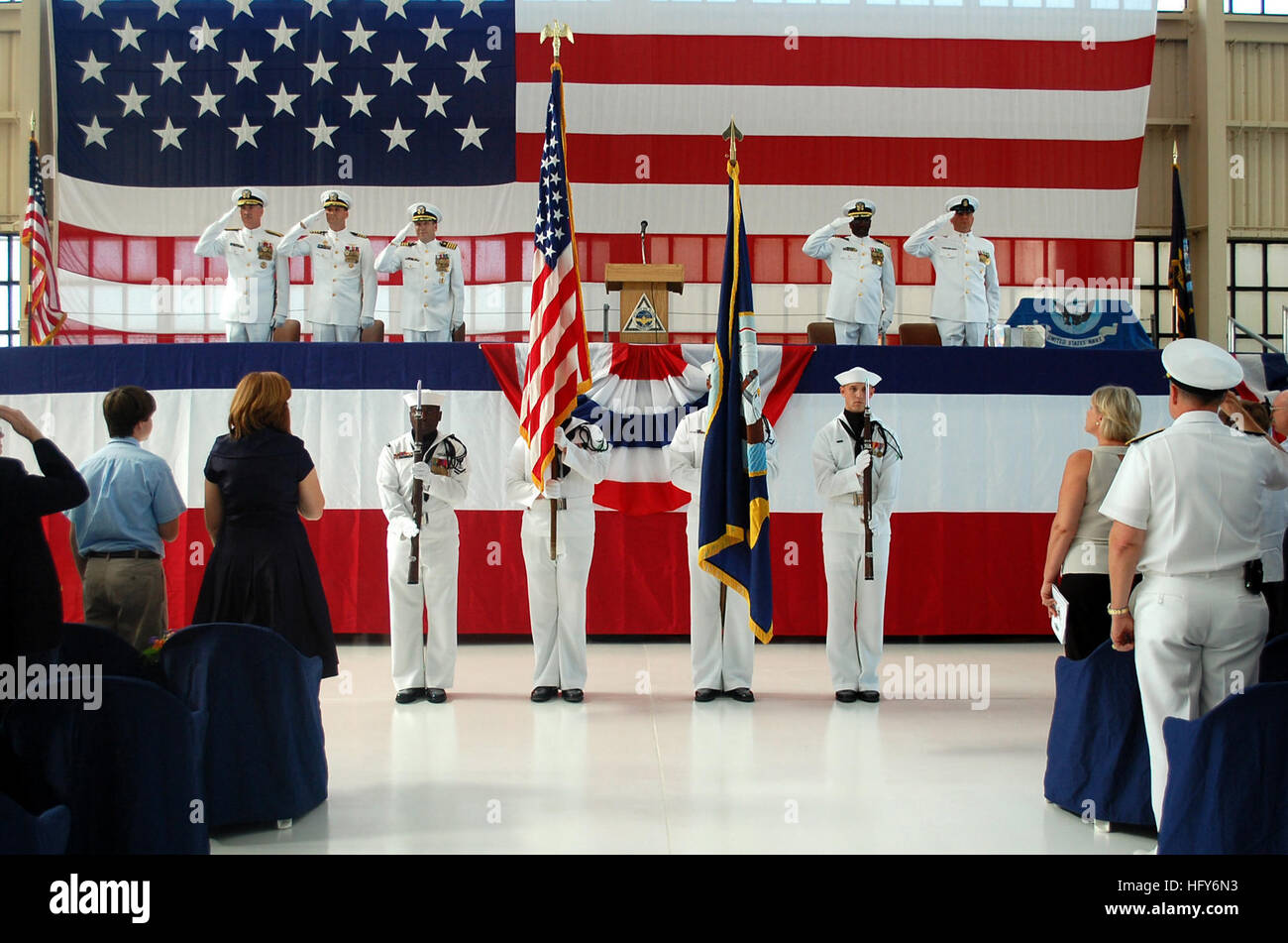 100513-N-3436L-001 JACKSONVILLE, Fla. (May 13, 2010) Color Guard ...
