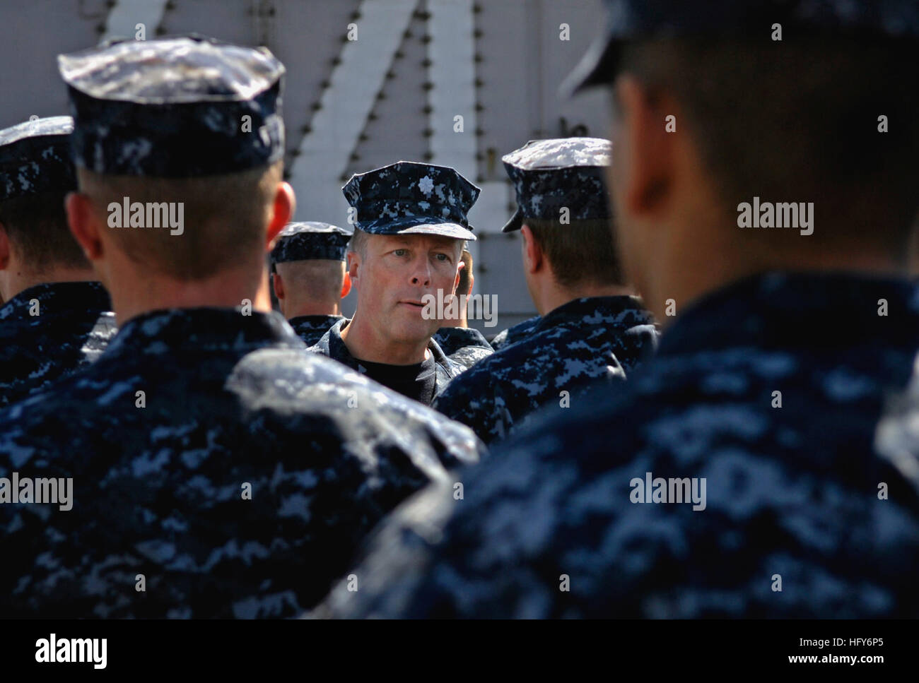 Navy working uniform inspection hi-res stock photography and images - Alamy