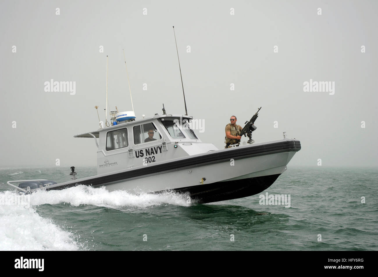 100514-N-4776G-005 BAHRAIN (May 14, 2010) A harbor patrol boat assigned ...