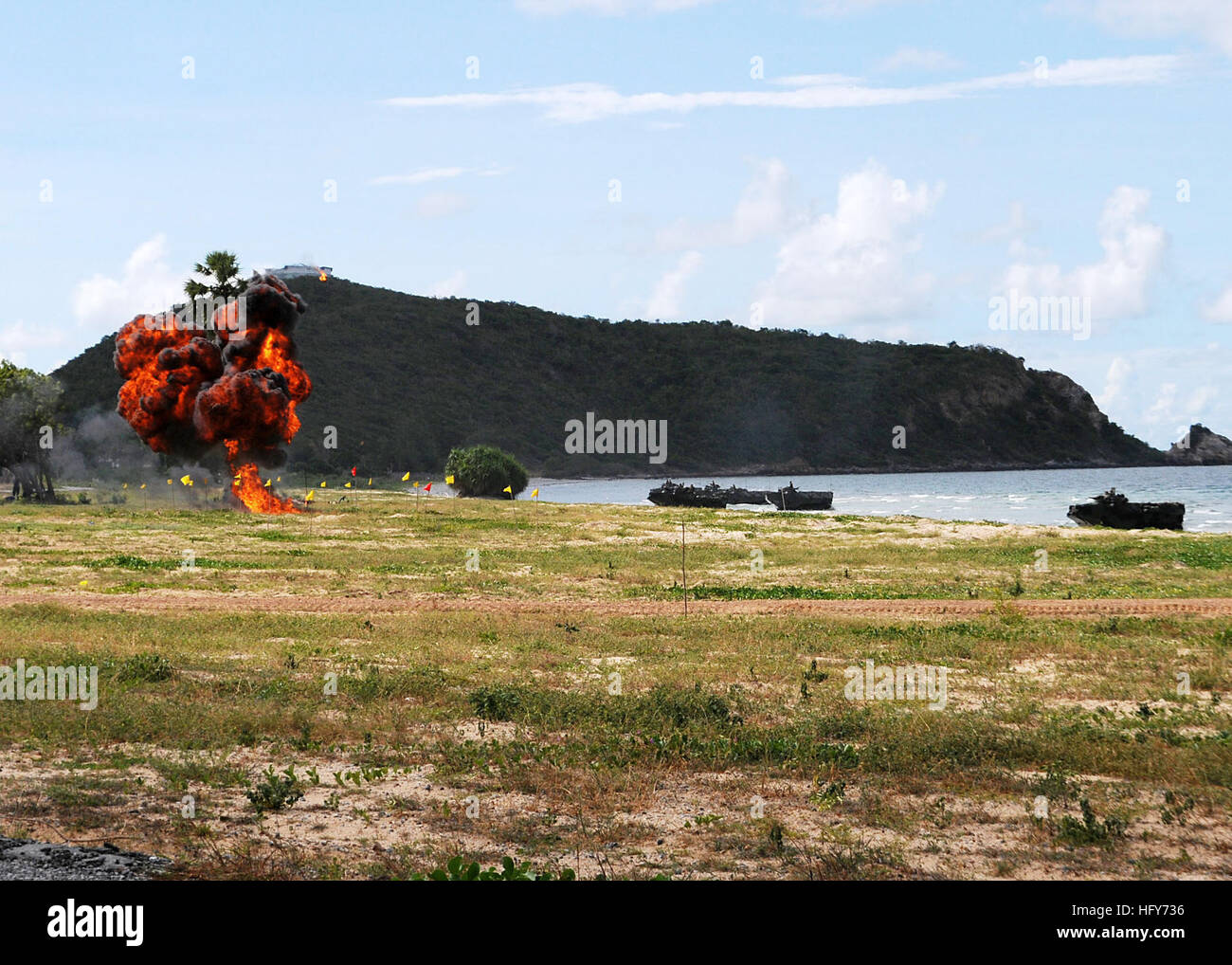 Royal navy explosion hi-res stock photography and images - Alamy