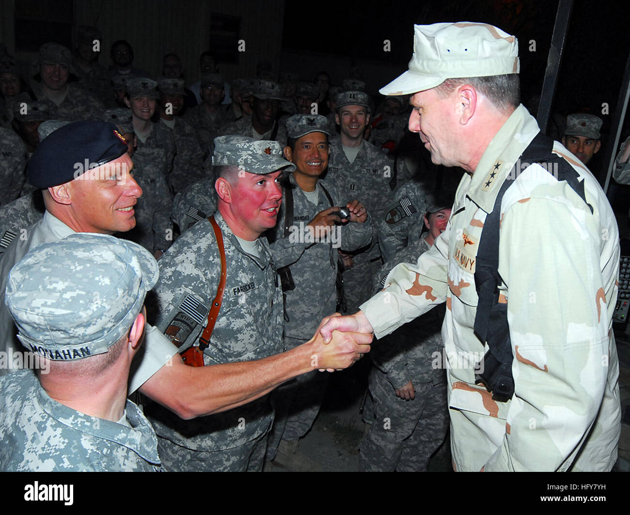 Kabul, Afghanistan - Vice Adm. Bill Gortney, right, Commander, U.S ...