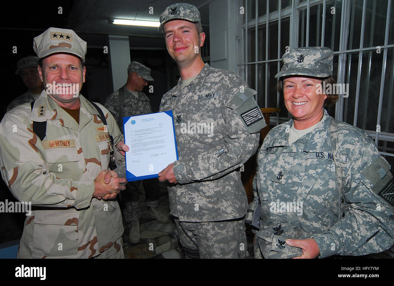 Kabul, Afghanistan - Vice Adm. Bill Gortney, left, Commander, U.S. Navy ...