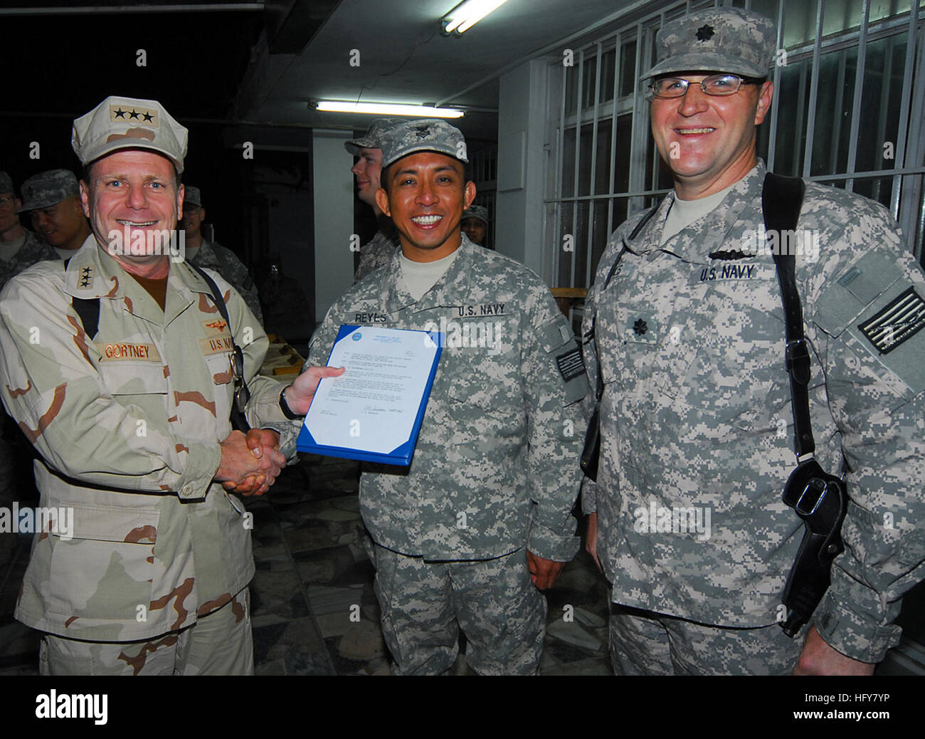 Kabul, Afghanistan - Vice Adm. Bill Gortney, left, Commander, U.S. Navy ...