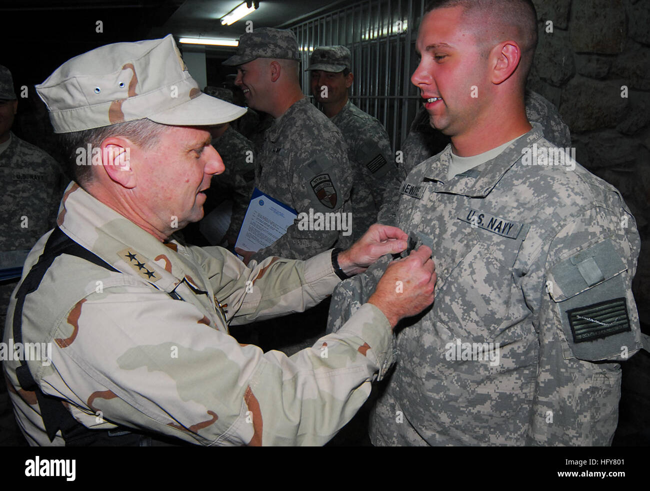 Kabul, Afghanistan - Vice Adm. Bill Gortney, left, Commander, U.S. Navy ...