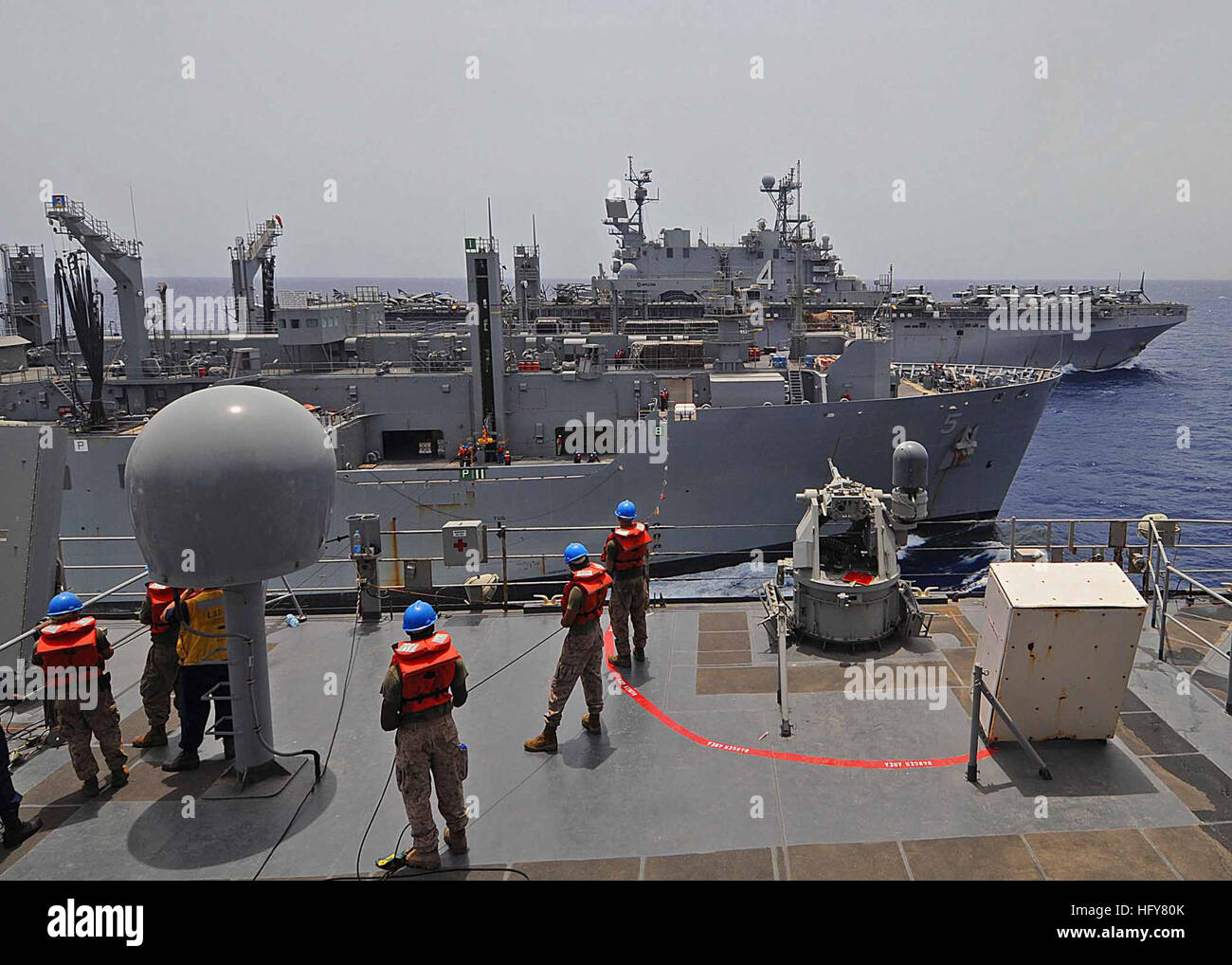 Multi purpose amphibious assault ship uss nassau lha 4 hi-res stock ...