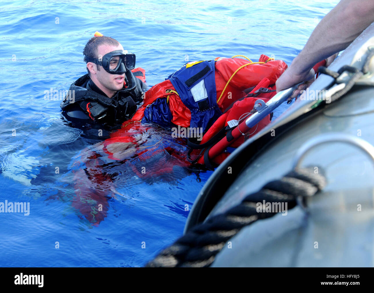 Man overboard rescue hi-res stock photography and images - Alamy