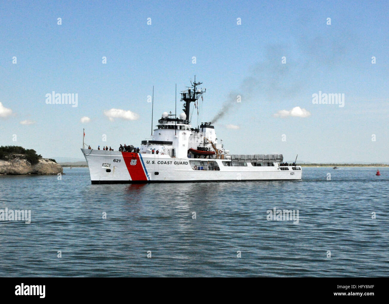The United States Coast Guard medium endurance class cutter USCGC ...