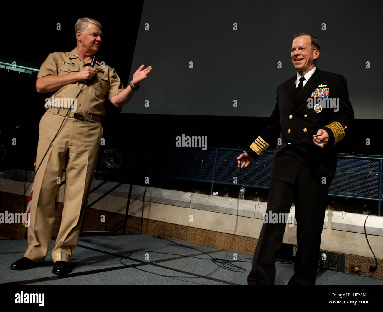 The Chief of Naval Operations introduces the Chairman of the Joint ...