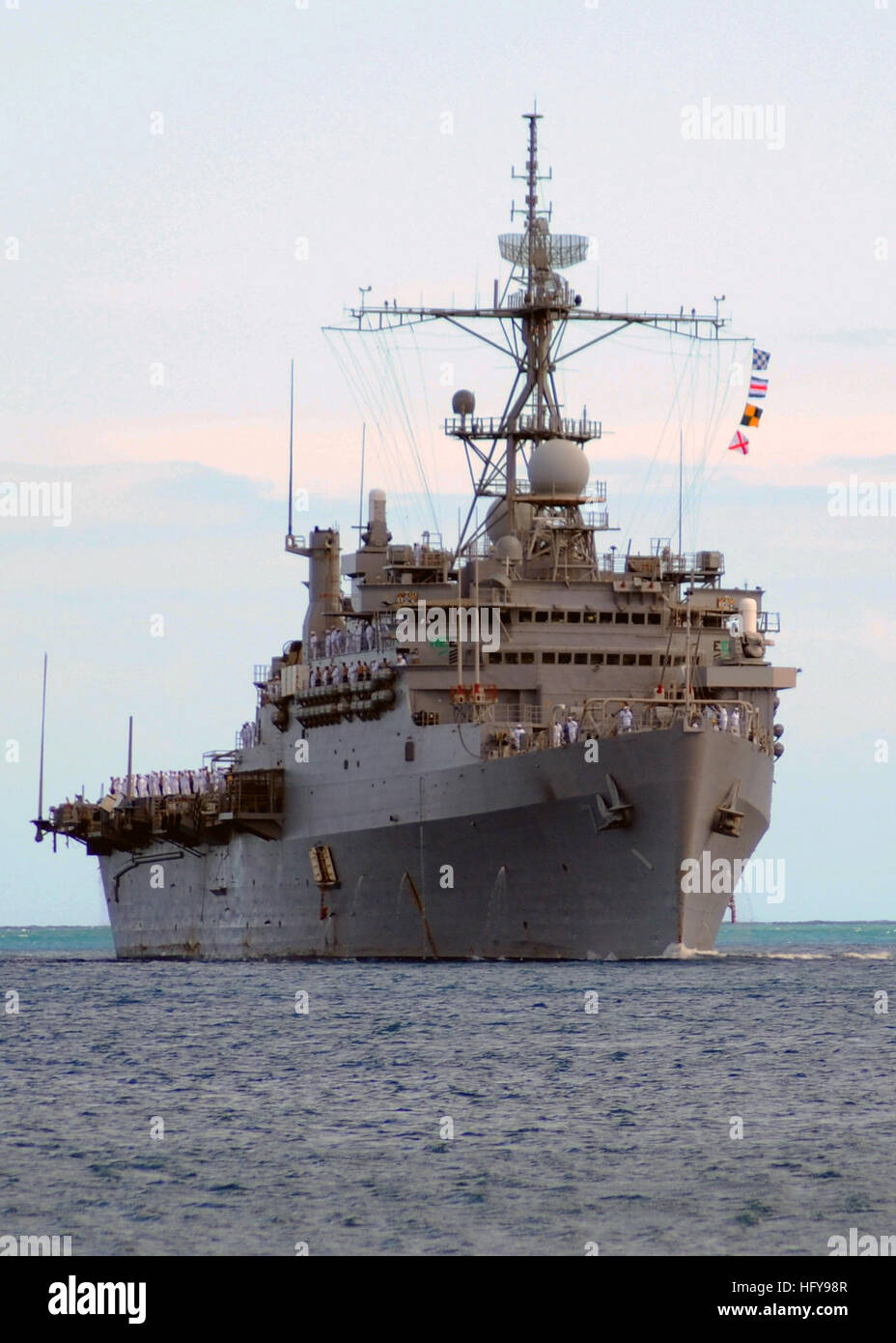 Austin class amphibious transport dock ship hi-res stock photography ...