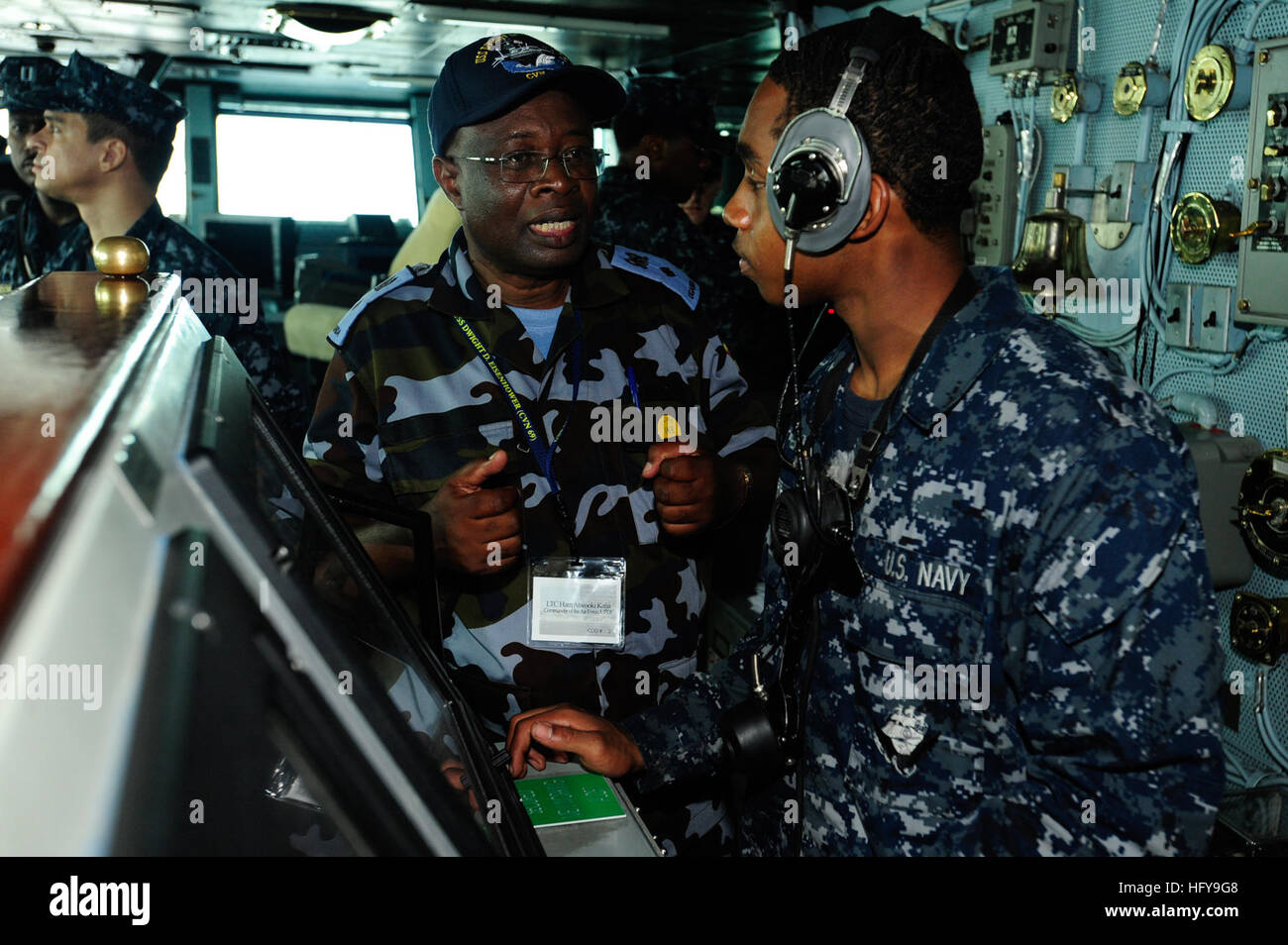 100624-N-6604E-076 GULF OF ADEN (June 29, 2010) Lt. Col. Ham Atwooki ...