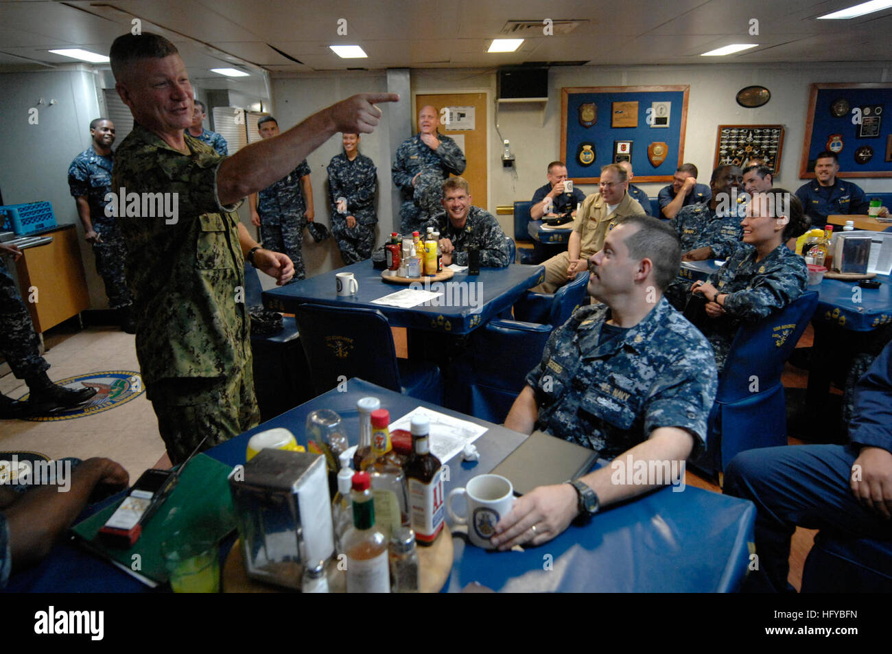 Master Chief Petty Officer of the Navy conducts a chief petty officers ...