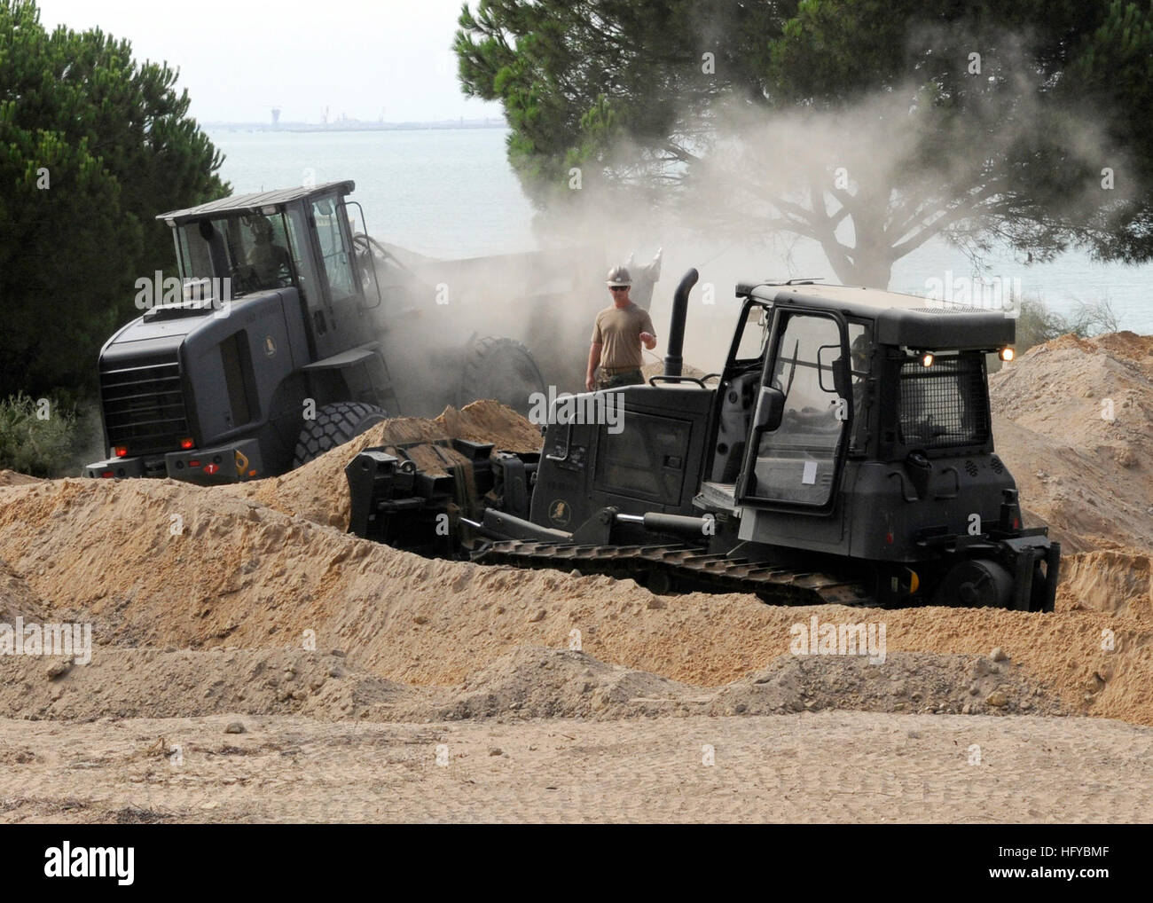 100809-N-6357K-001 ROTA, Spain (Aug. 9, 2010) Seabees assigned to Naval ...