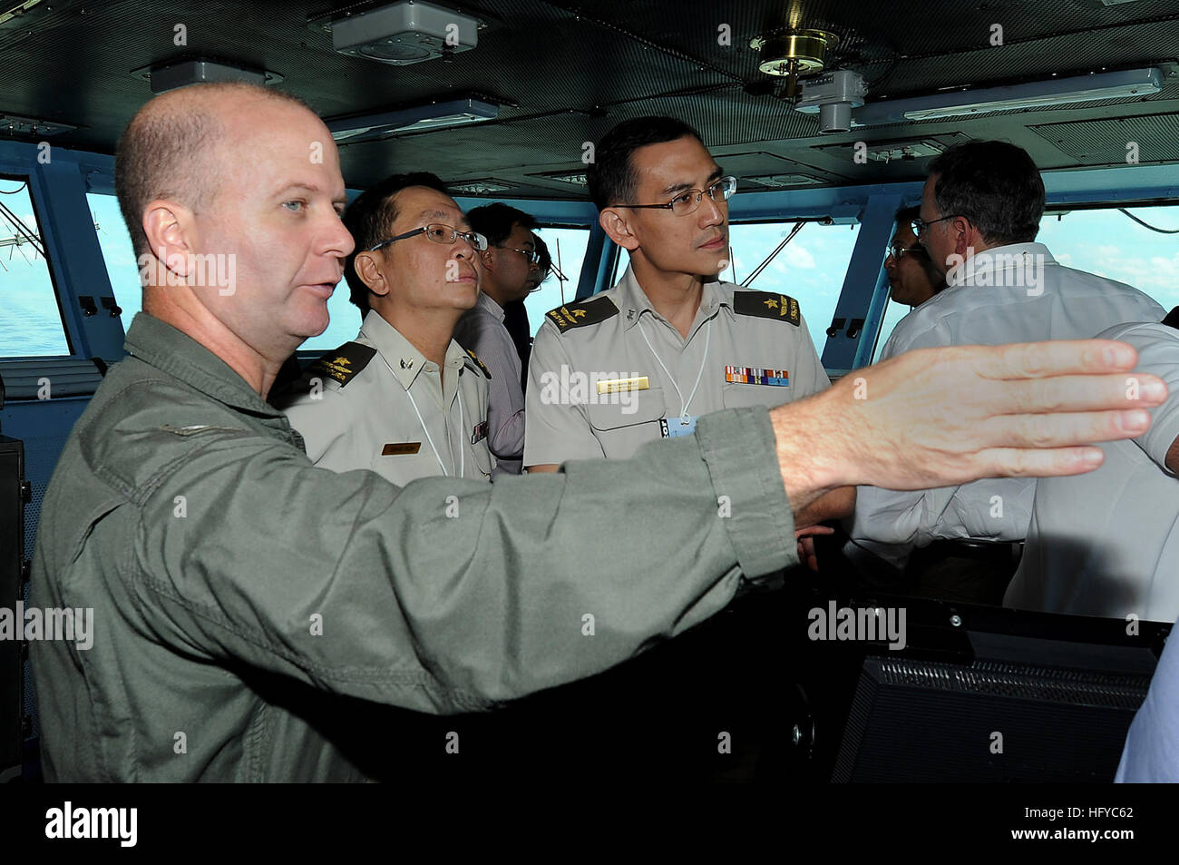 100817-N-7191M-019 PACIFIC OCEAN (Aug. 17, 2010) Capt. Ross A. Myers ...