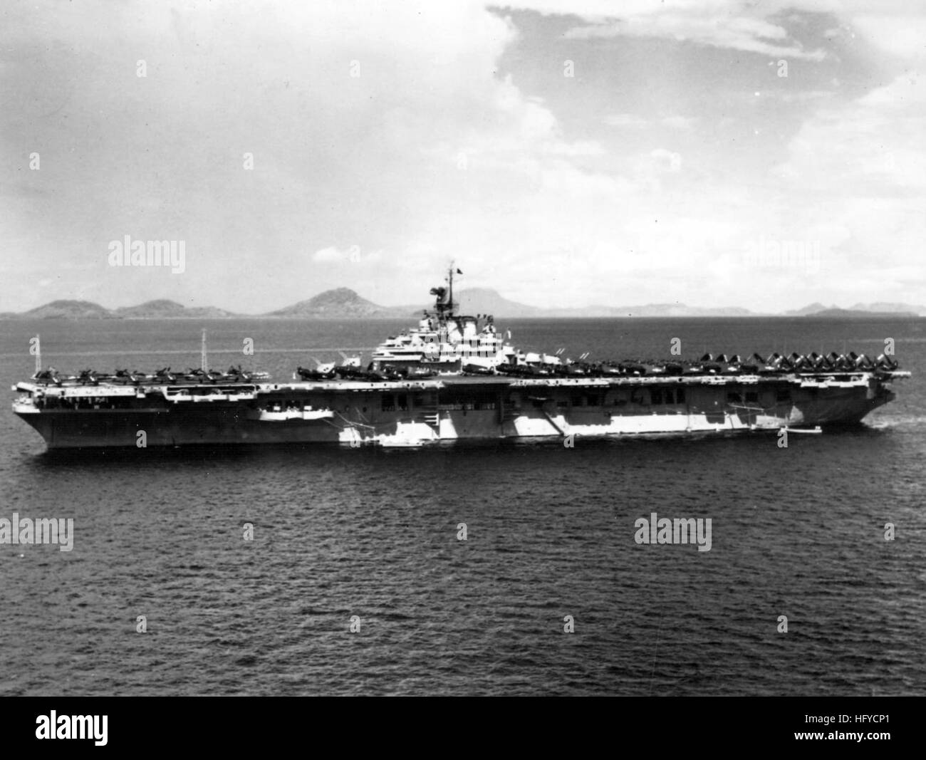 USS Antietam (CV-36) off Truk atoll in June 1947 Stock Photo - Alamy