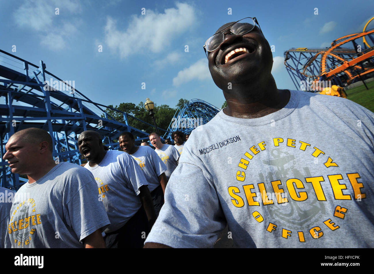 During a Chief Petty Officer leadership session at King’s Dominion ...