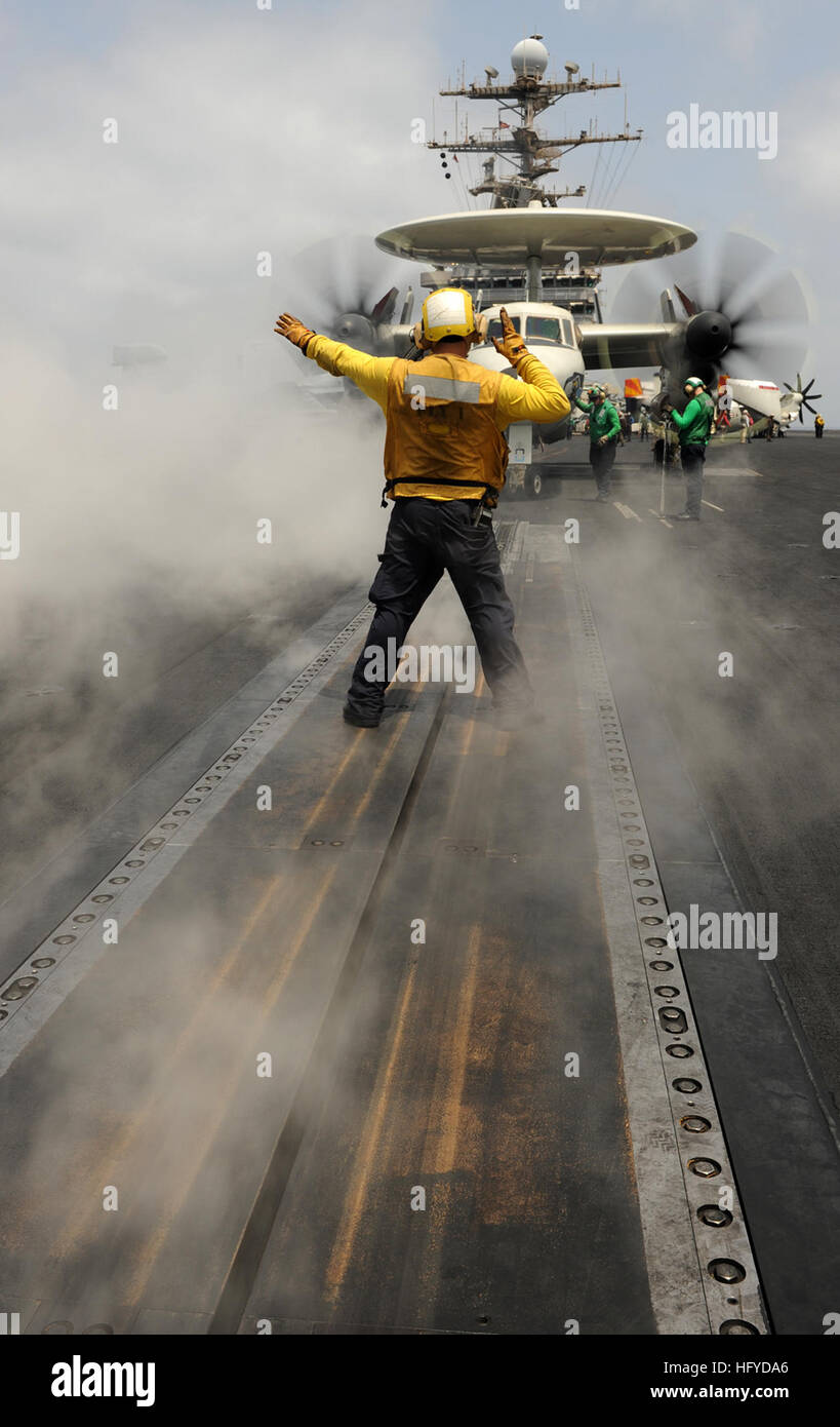 Flight deck director hi-res stock photography and images - Alamy