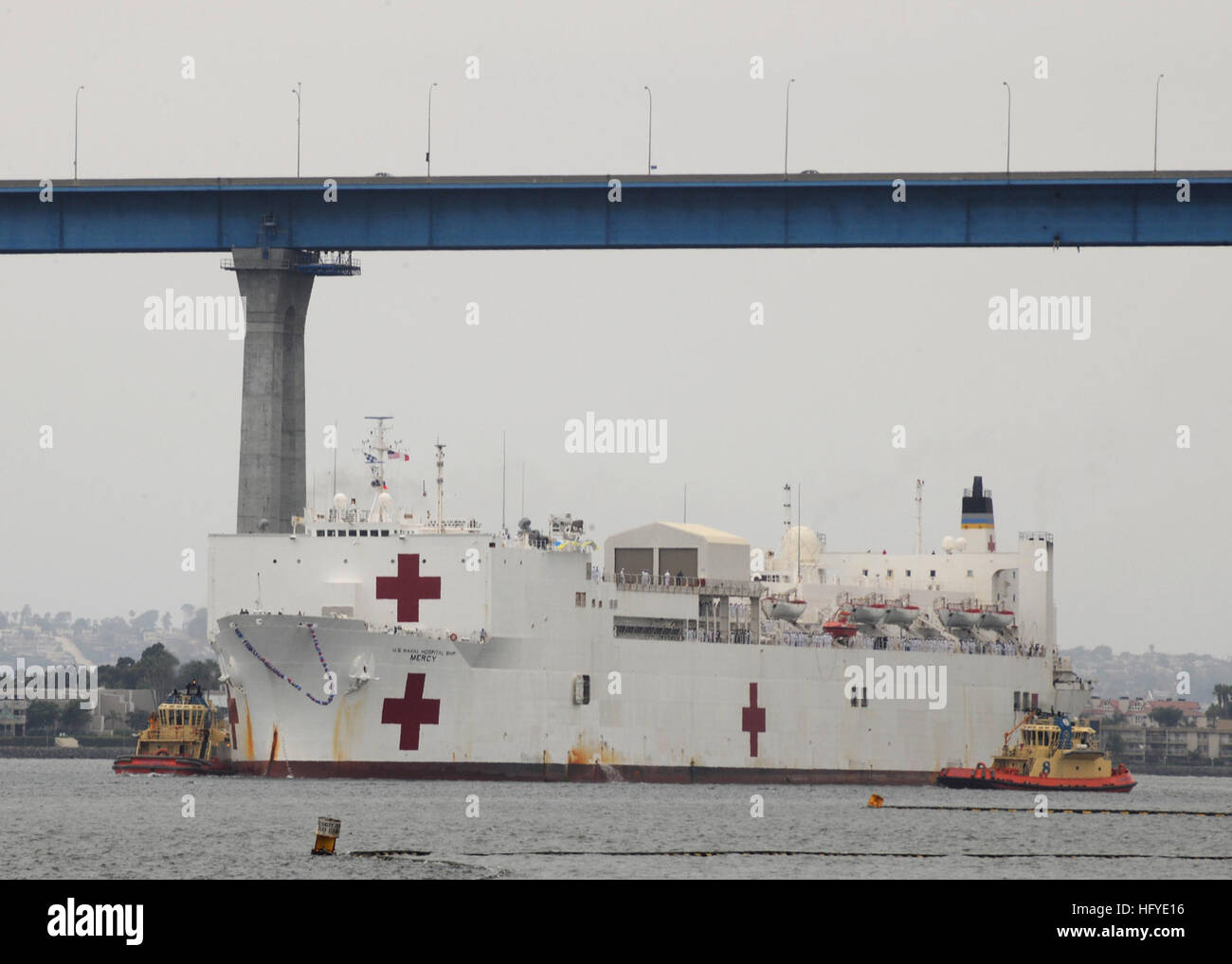 The Military Sealift Command hospital ship USNS Mercy returns to San ...