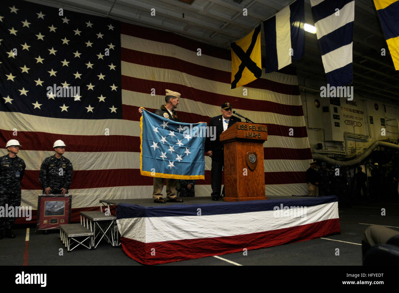 Retired Army Reserve Capt. Arthur J. Jackson presents the Capt. James T ...
