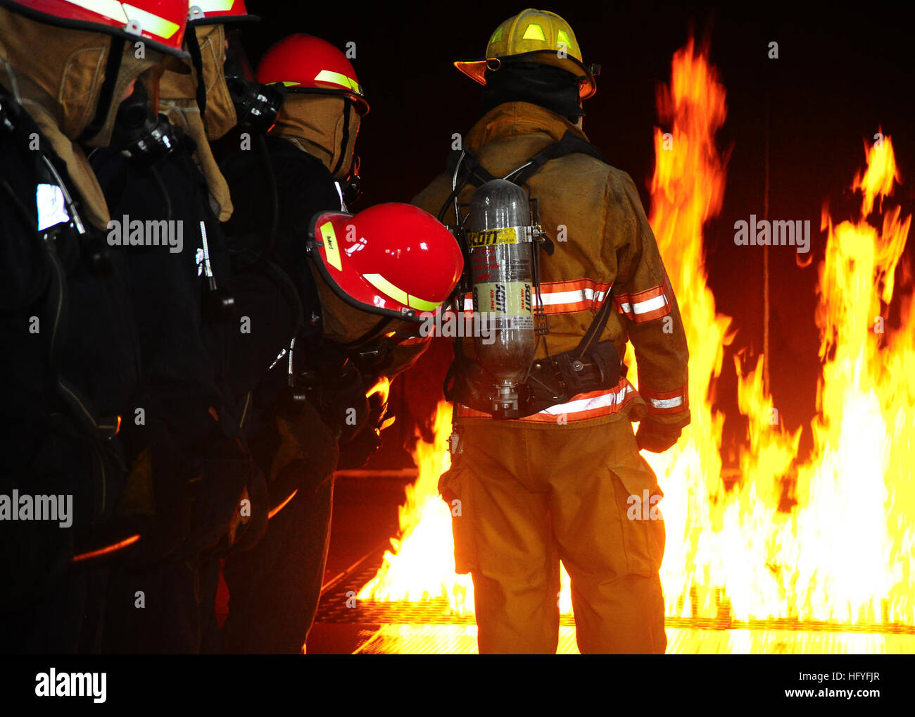 Firefighting hose handling techniques hi-res stock photography and ...
