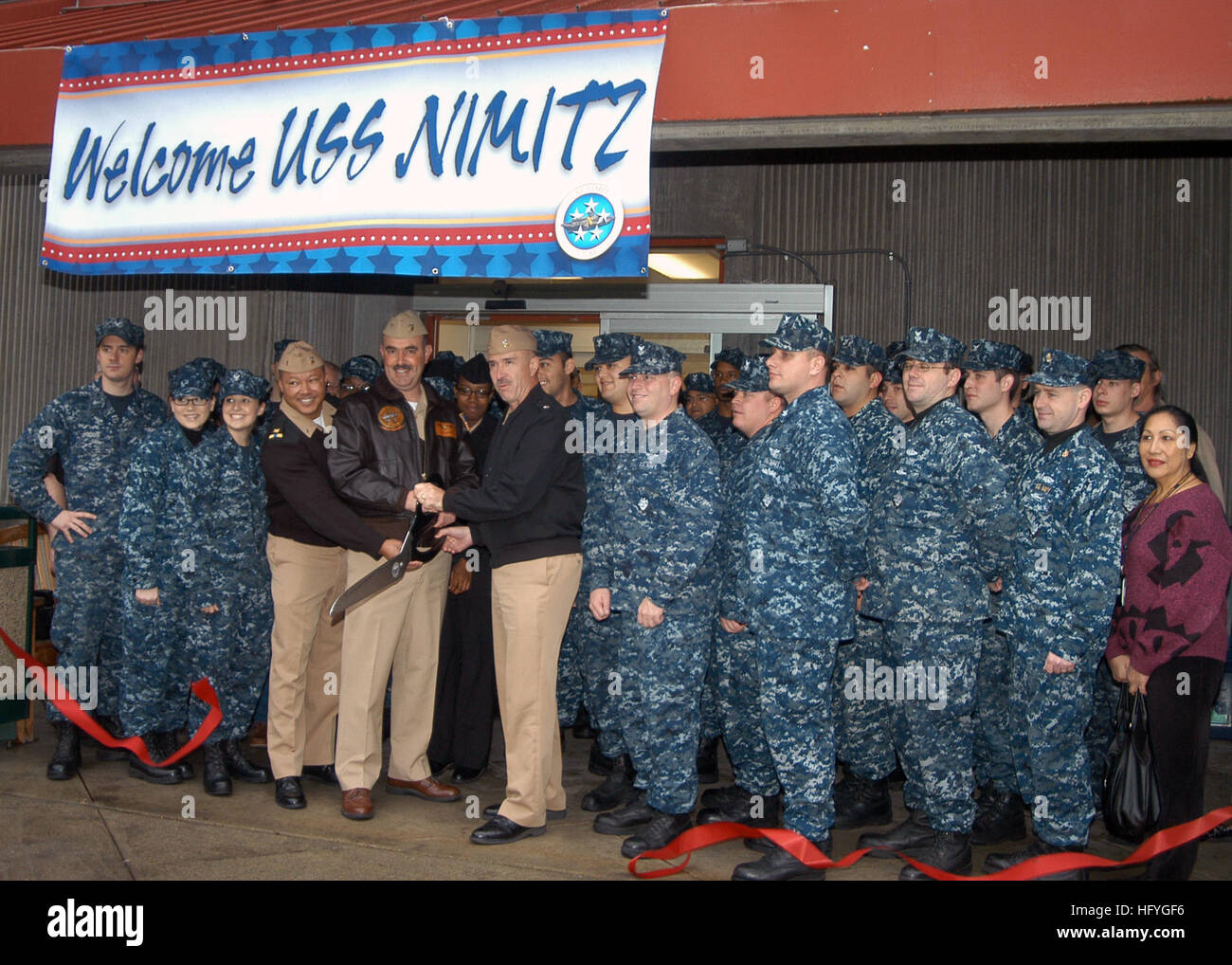 Executive officer of the aircraft carrier uss nimitz cvn 68 hi-res ...