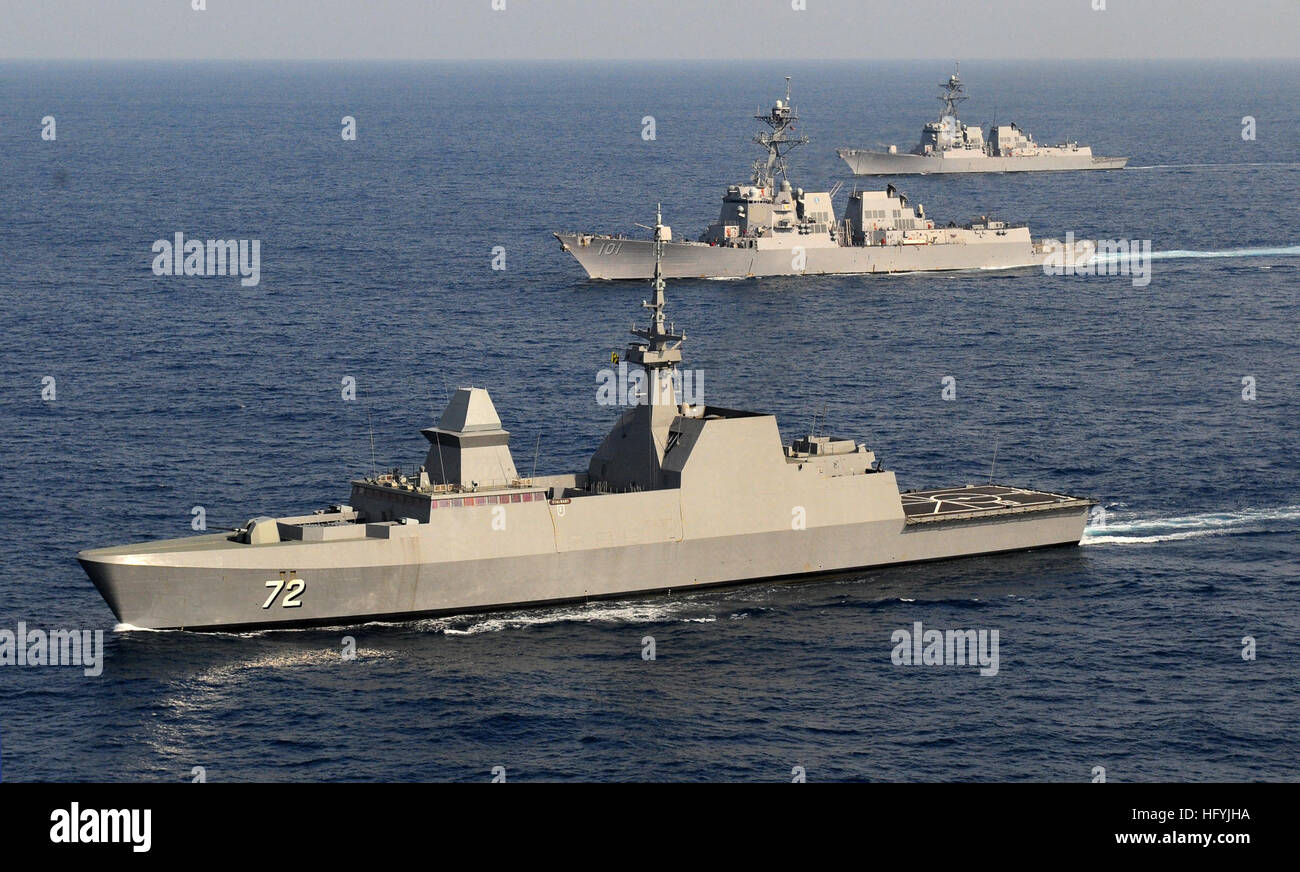 USS Gridley (DDG 101) and USS Stockdale (DDG 106) cruise in formation ...