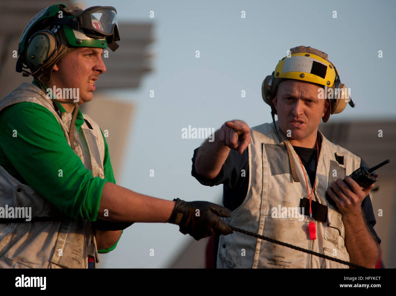 Ammunition handlers us navy carrier hi-res stock photography and images ...