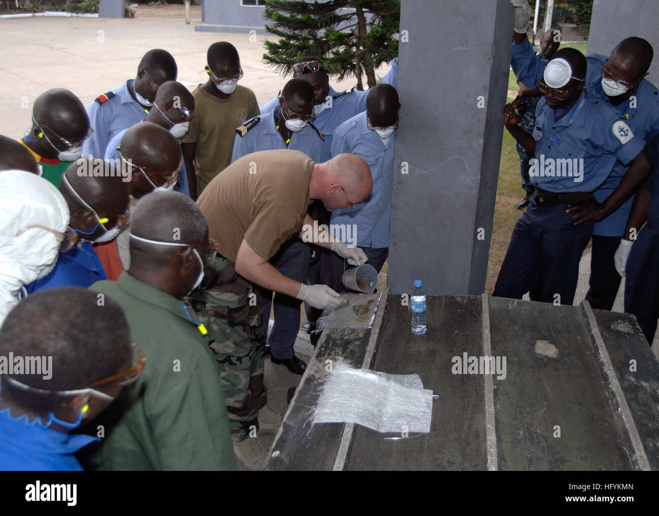 110215-N-HI707-599 LOME, Togo (Feb. 15, 2011) Chief Engineman Edward ...