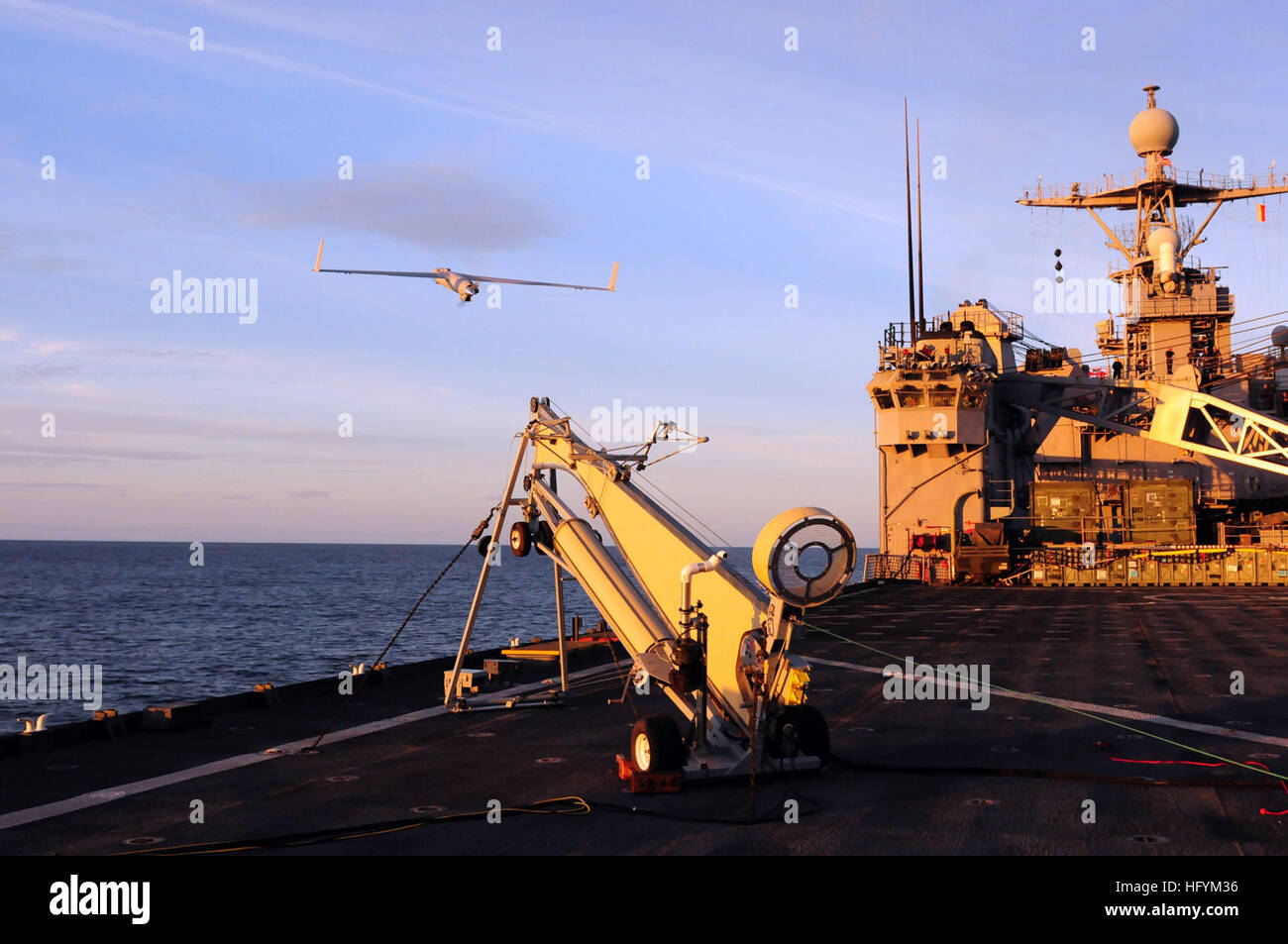 Launches the scan eagle unmanned aerial vehicle hi-res stock ...