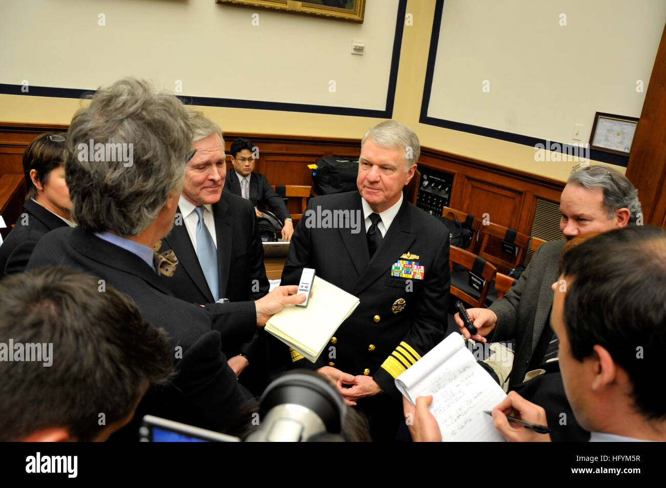 The honorable ray mabus and the chief of naval operations hi-res stock ...