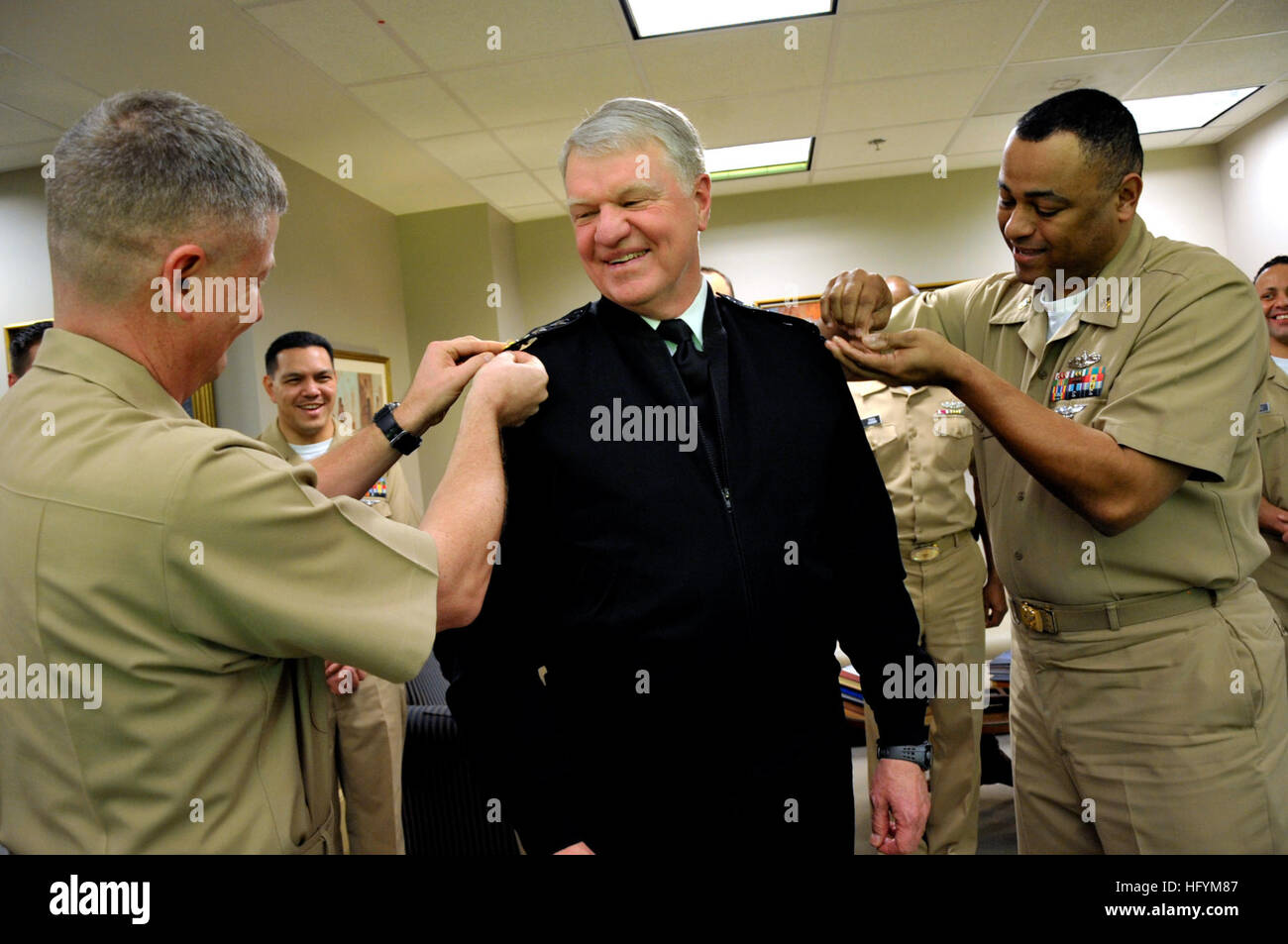 The Chief of Naval Operations was awarded honorary Master Chief status ...