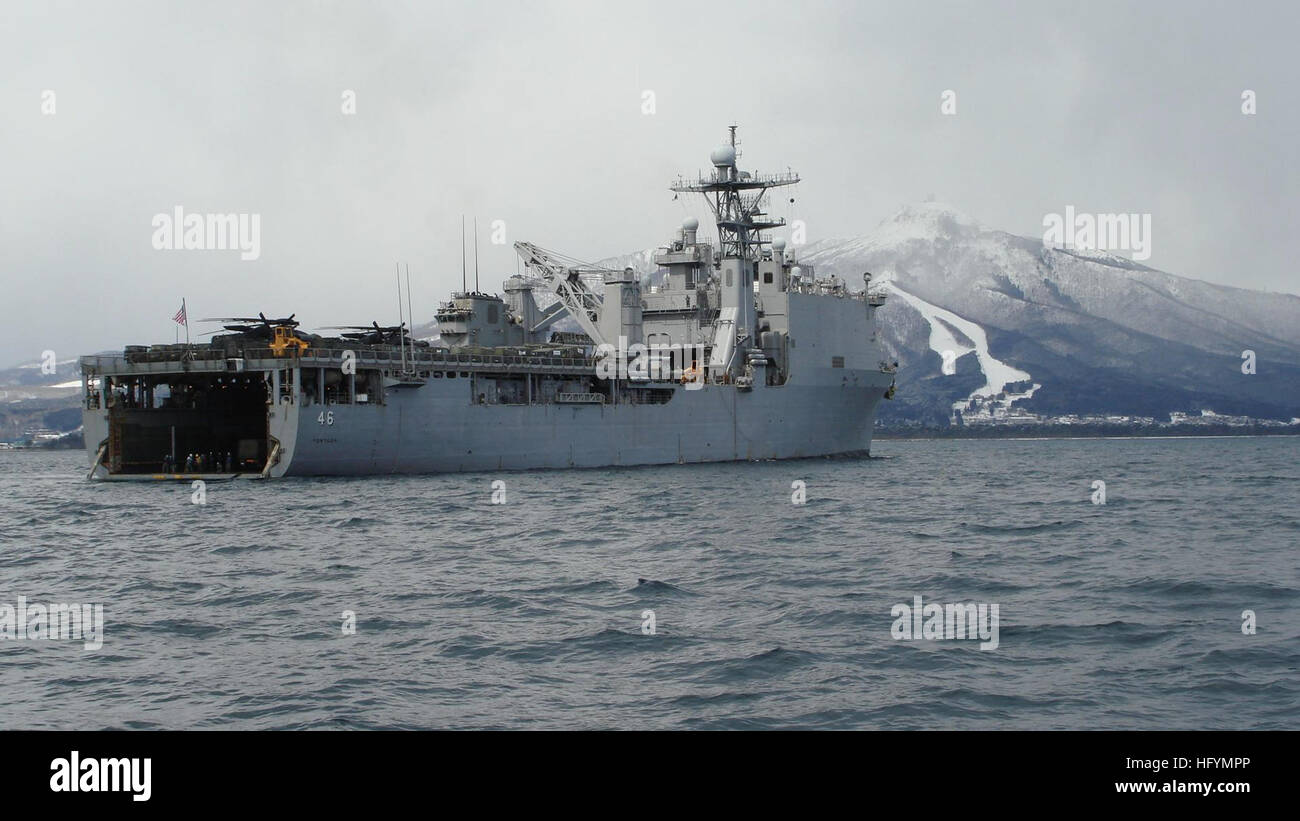 Amphibious transport dock landing ship uss tortuga hi-res stock ...
