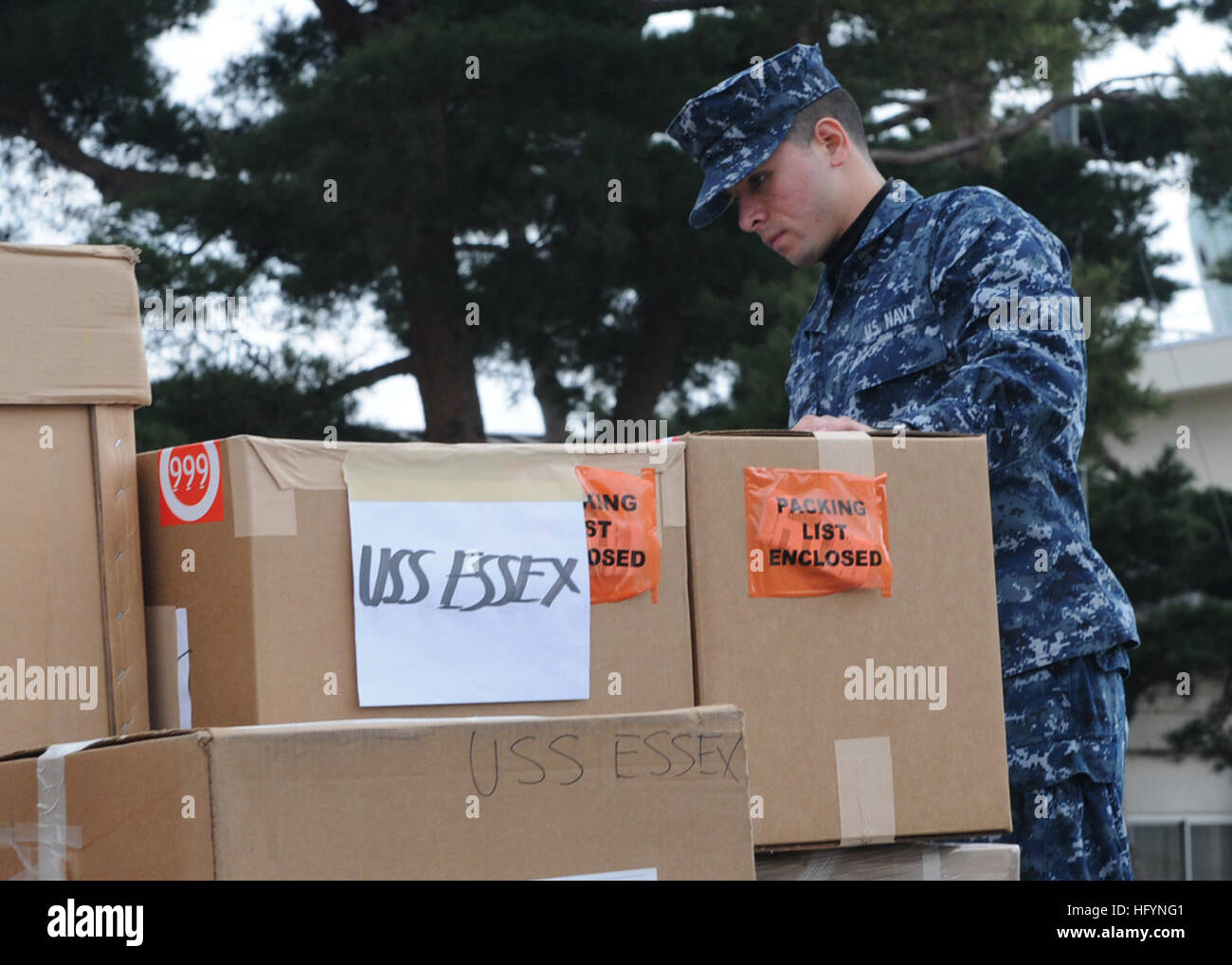 NAVAL AIR FACILITY MISAWA, Japan (March 30, 2011) Logistics Specialist ...