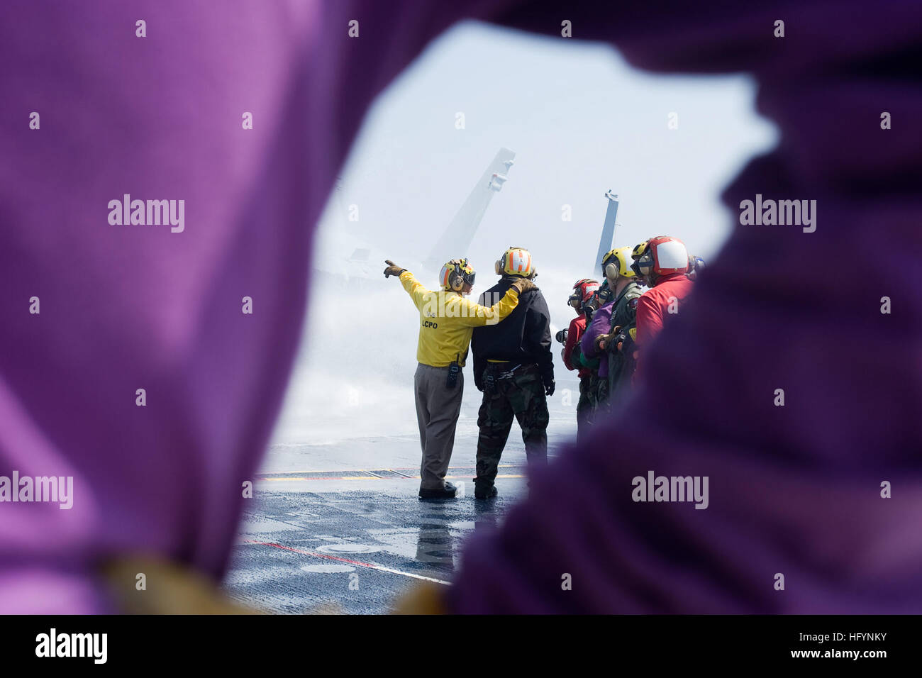 110402-N-BR887-113 PACIFIC OCEAN (April 2, 2011) An aviation chief ...