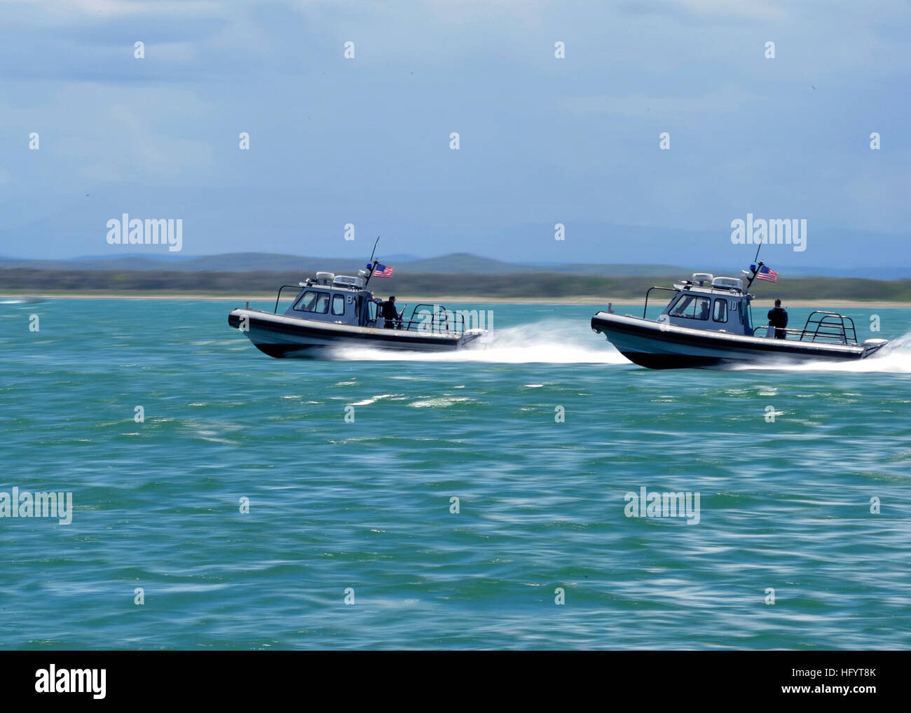 U s navy security boat escorts hi-res stock photography and images - Alamy