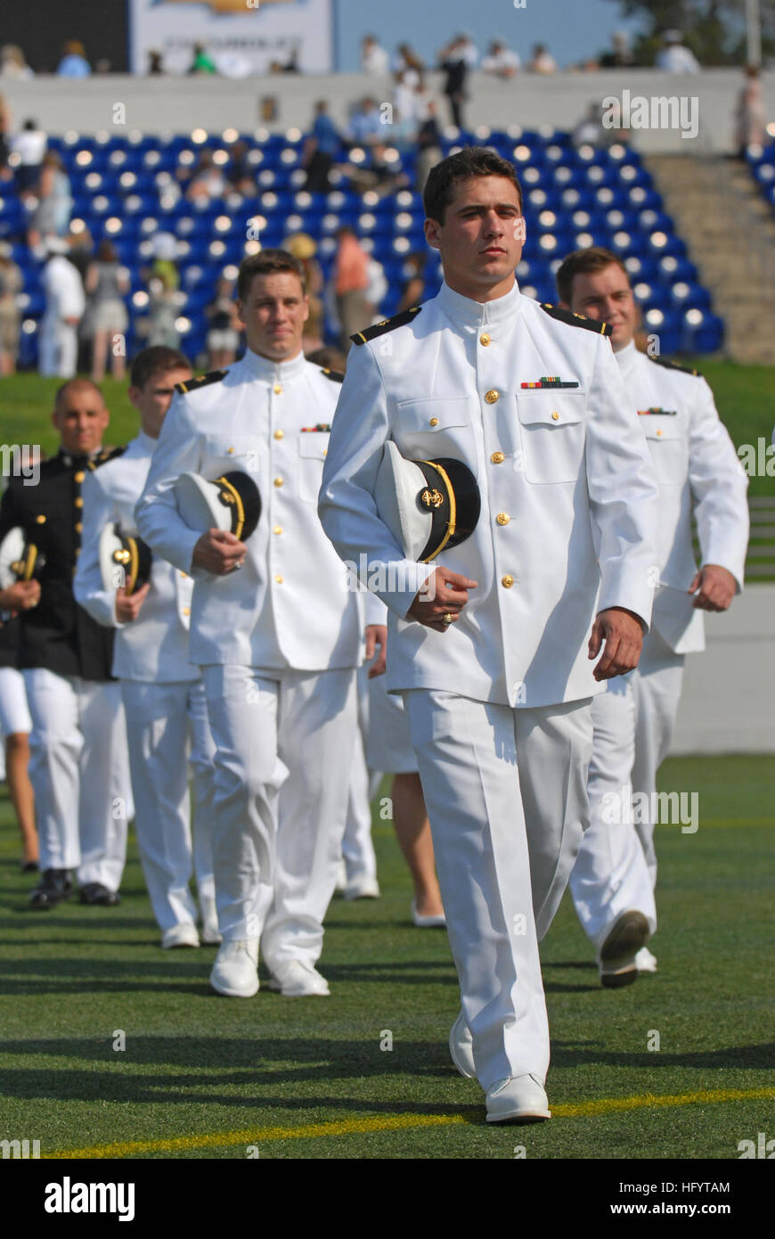 Midshipmen take their seats for the U.S. Naval Academy Class of 2011 ...