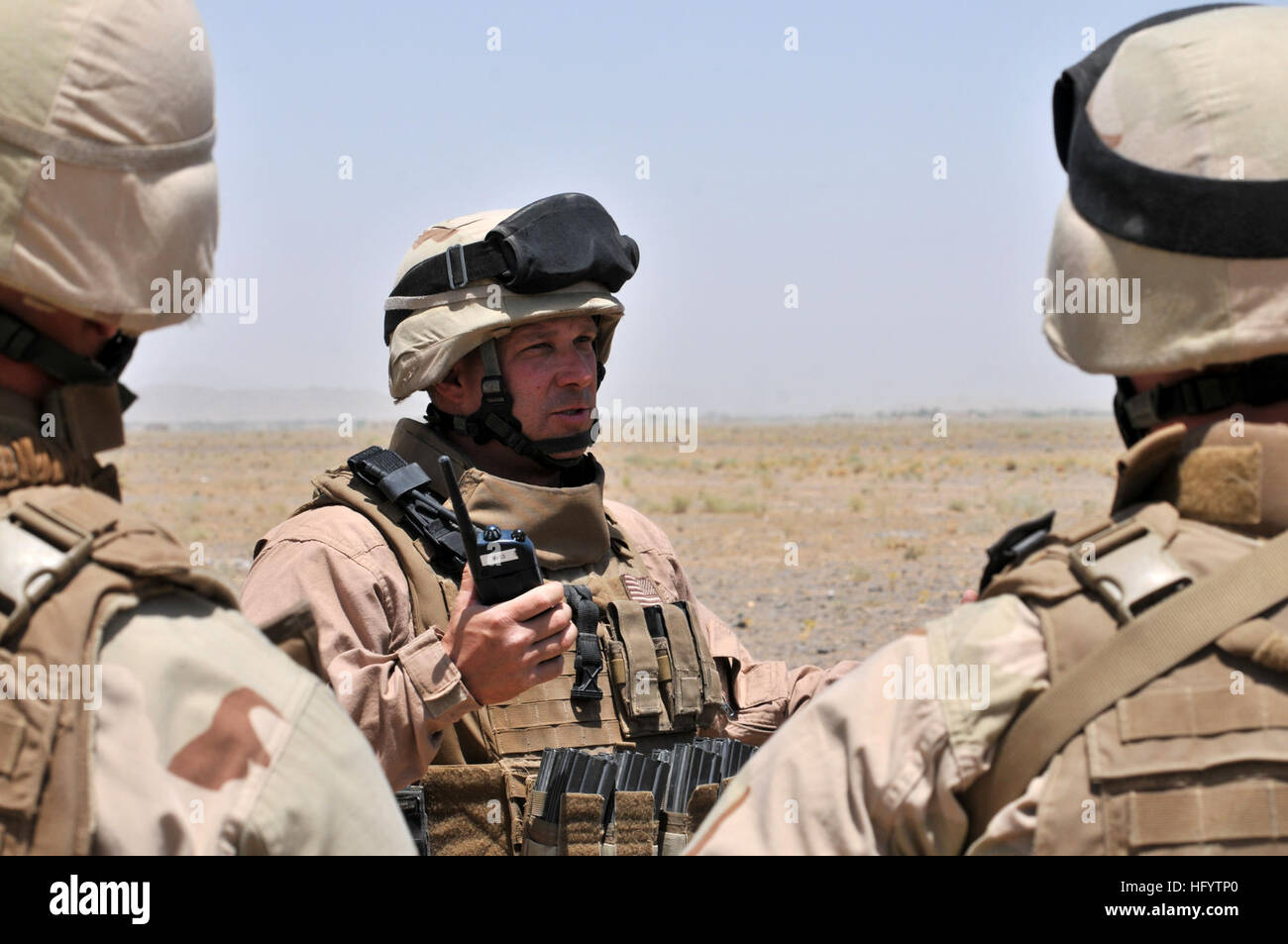 Naval Mobile Construction Battalion Seabees conduct crew served weapons ...