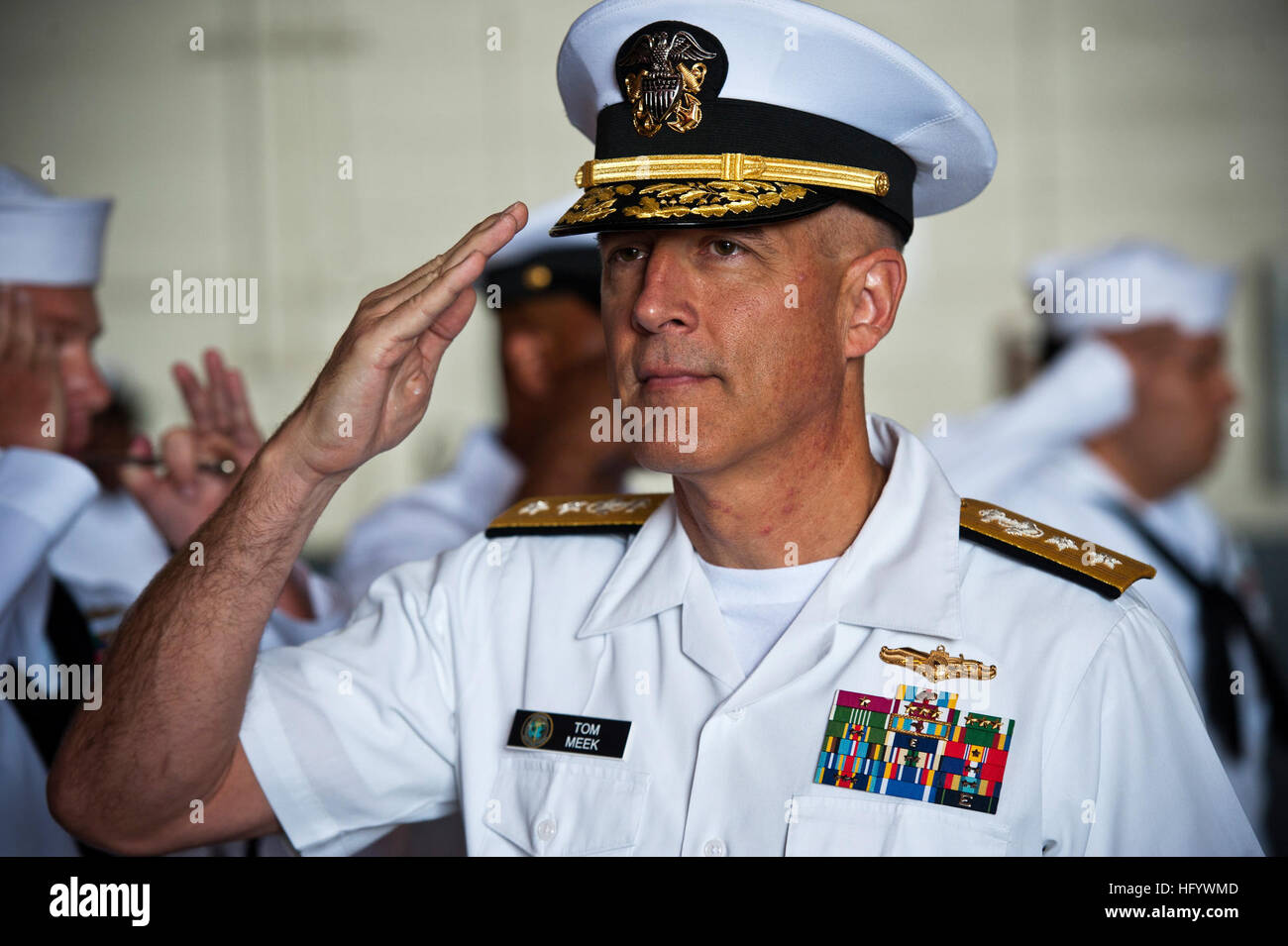 The Navy Cyber Forces conduct a change of command ceremony at Joint ...