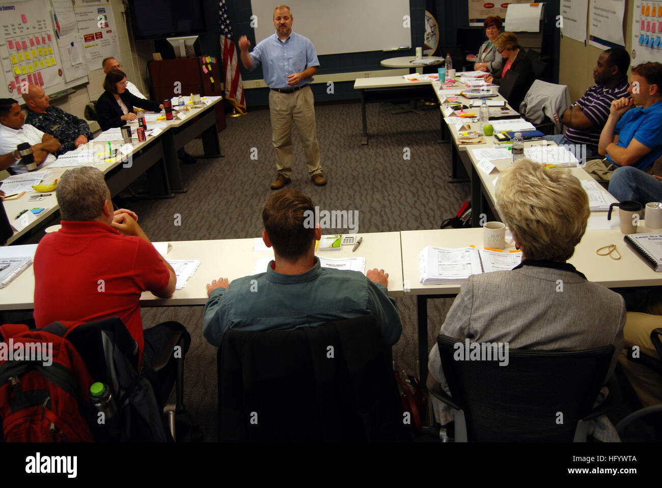 Instructor at the surface warfare officers school hi-res stock ...