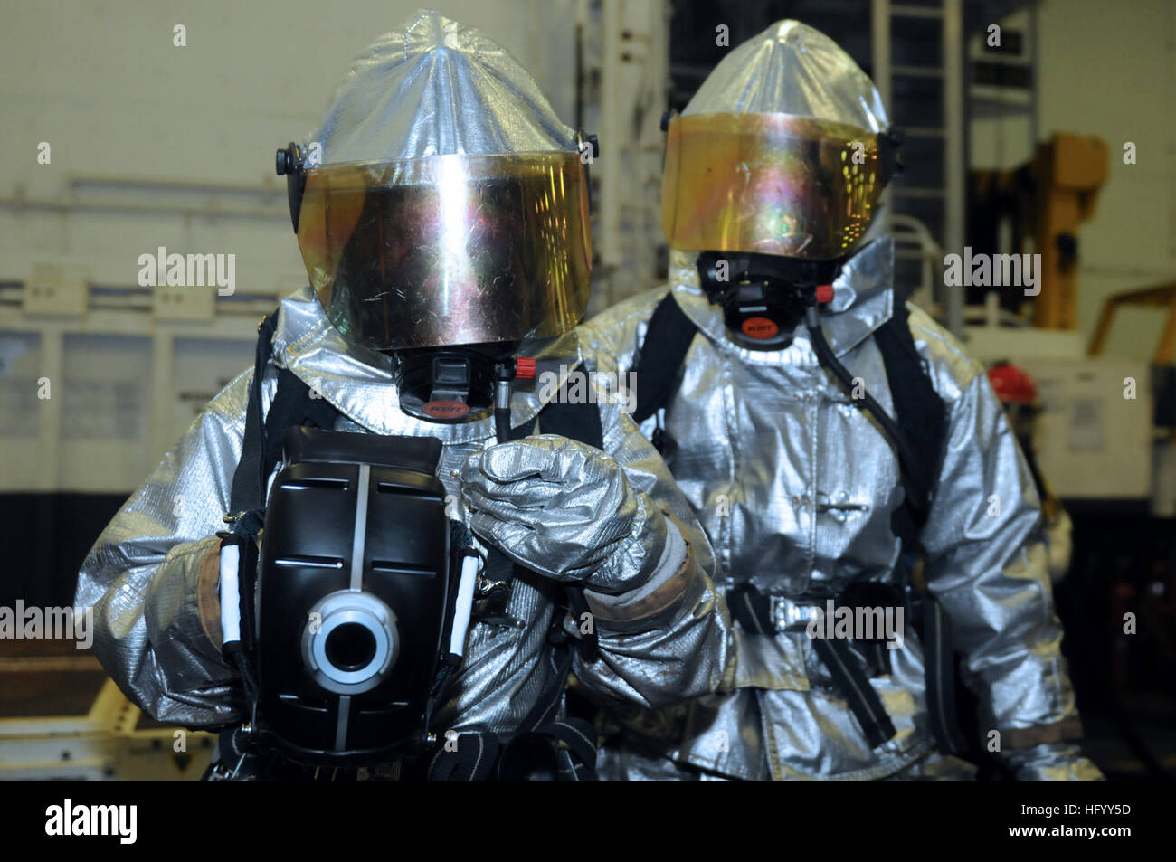 Navy firefighters thermal imager hi-res stock photography and images ...