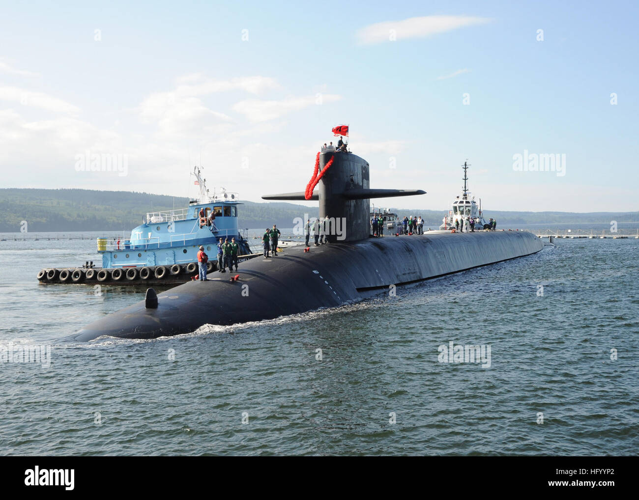 Ballistic missile submarine uss nebraska ssbn hi-res stock photography ...