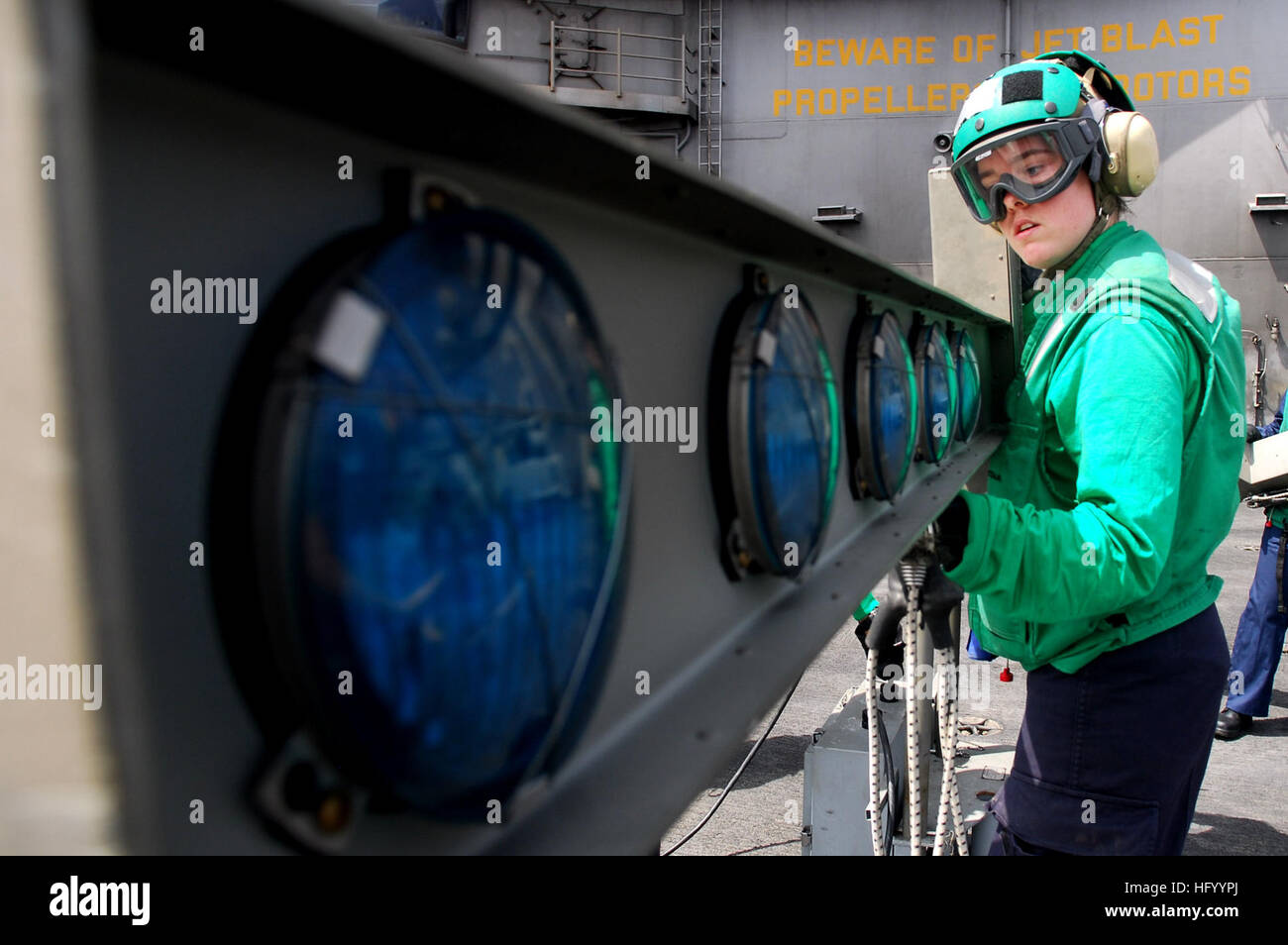 Improved fresnal lens optical landing system hi-res stock photography ...