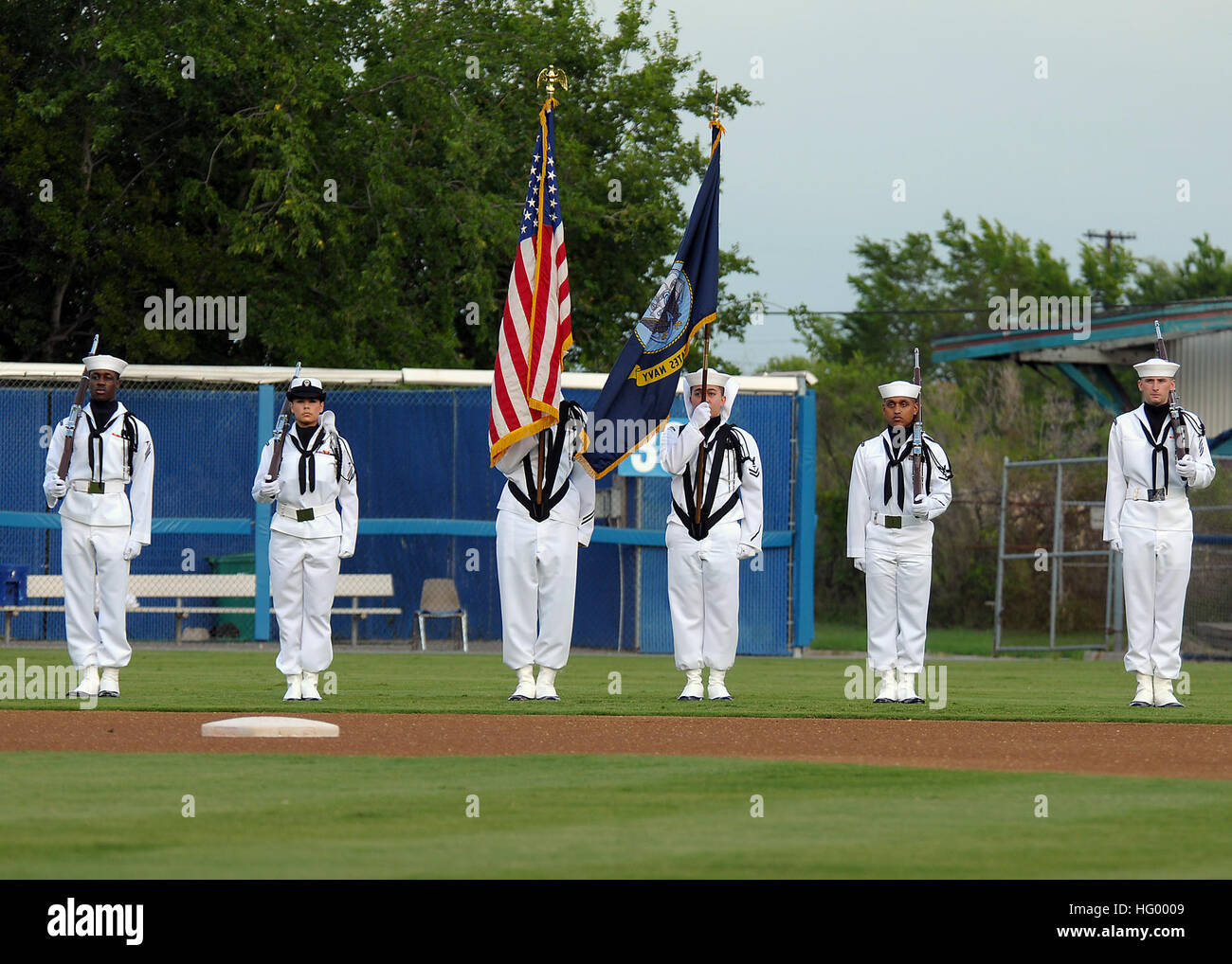 Members of the armed parade around the pitch the game hi-res stock ...