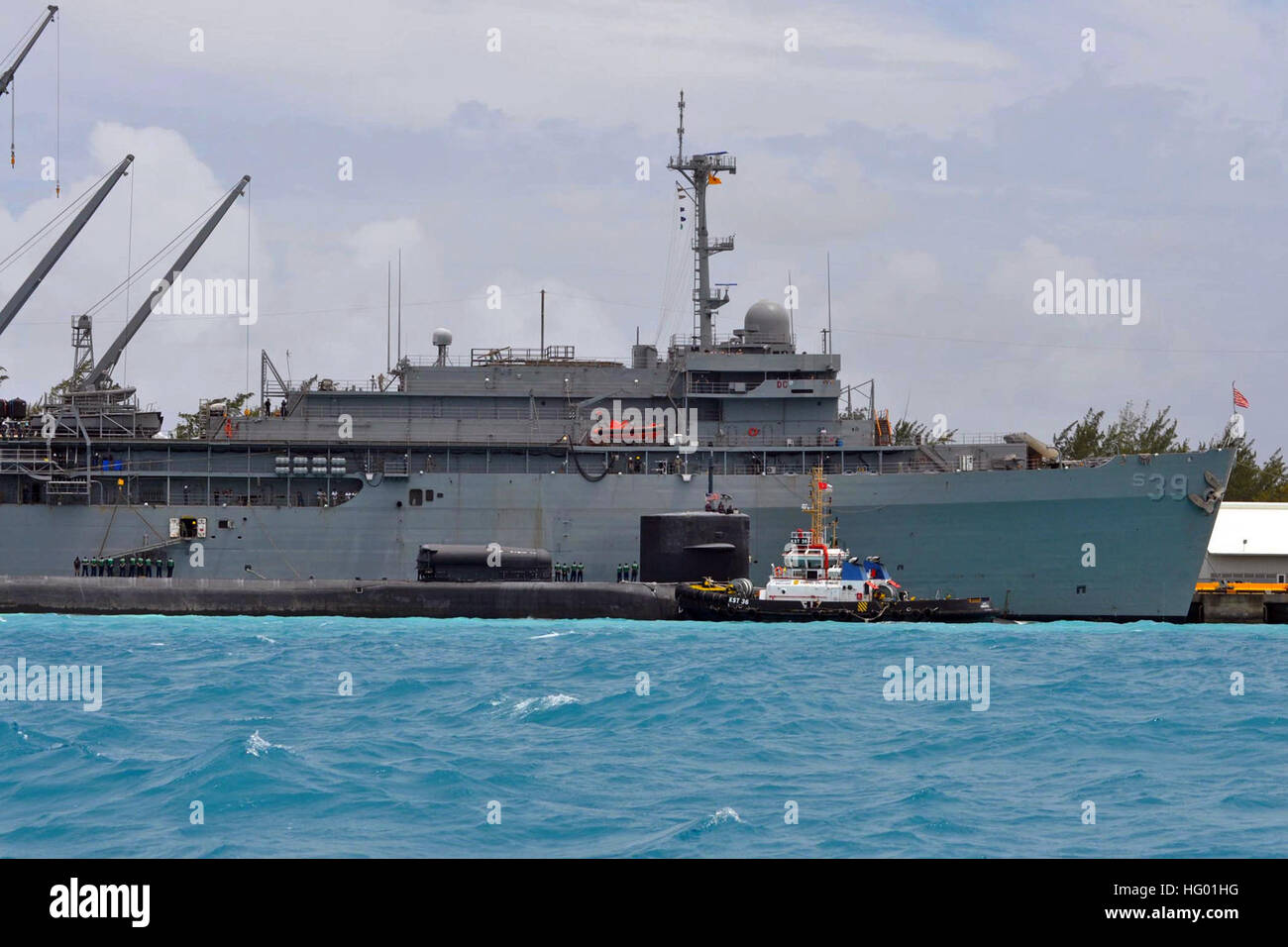 Ohio class guided missile submarine uss georgia ssgn 729 hi-res stock ...